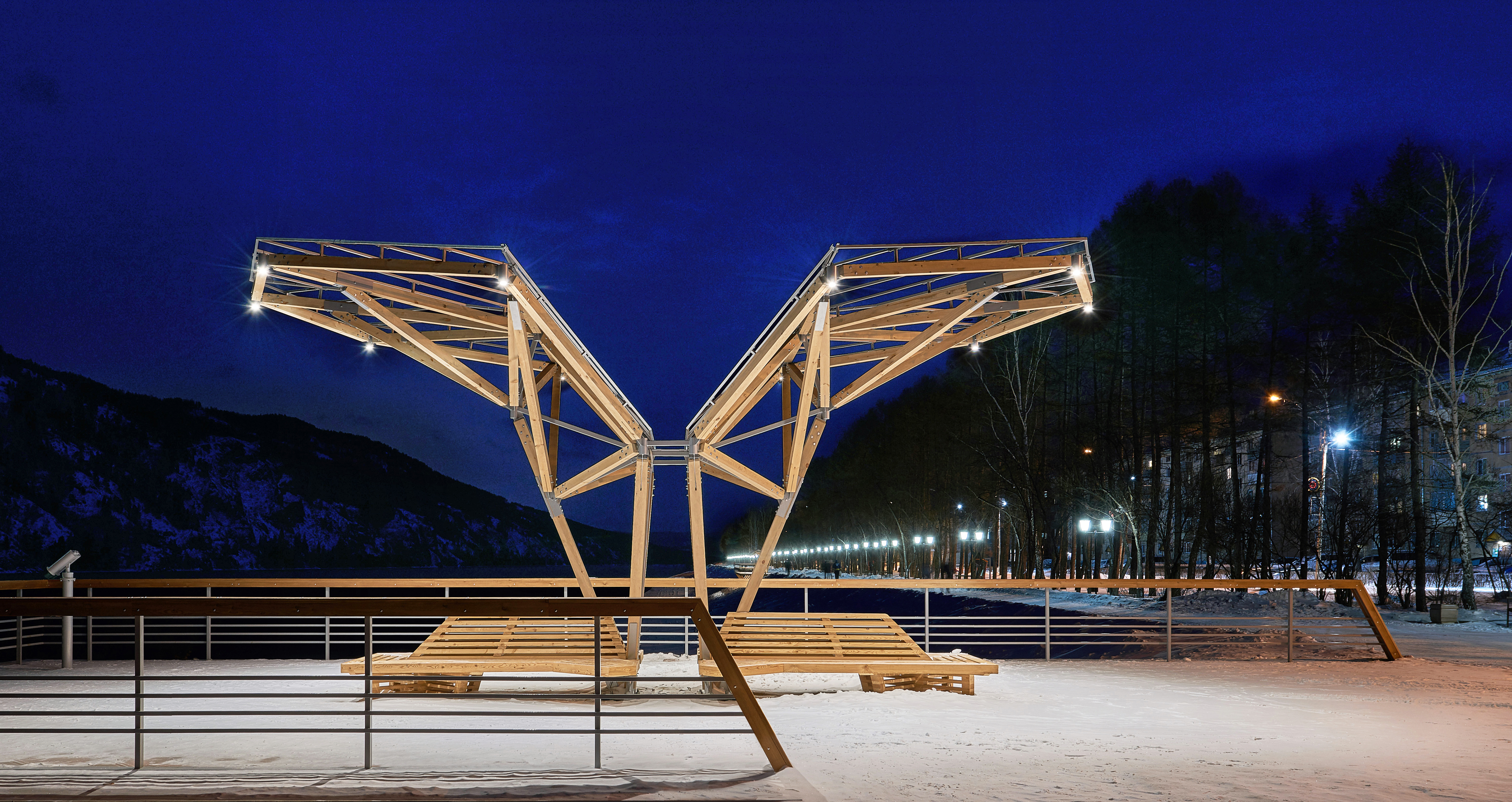 VIEWING PLATFORM WITH CANOPY AND AMPHITHEATER by OOO ADM (OOO ...