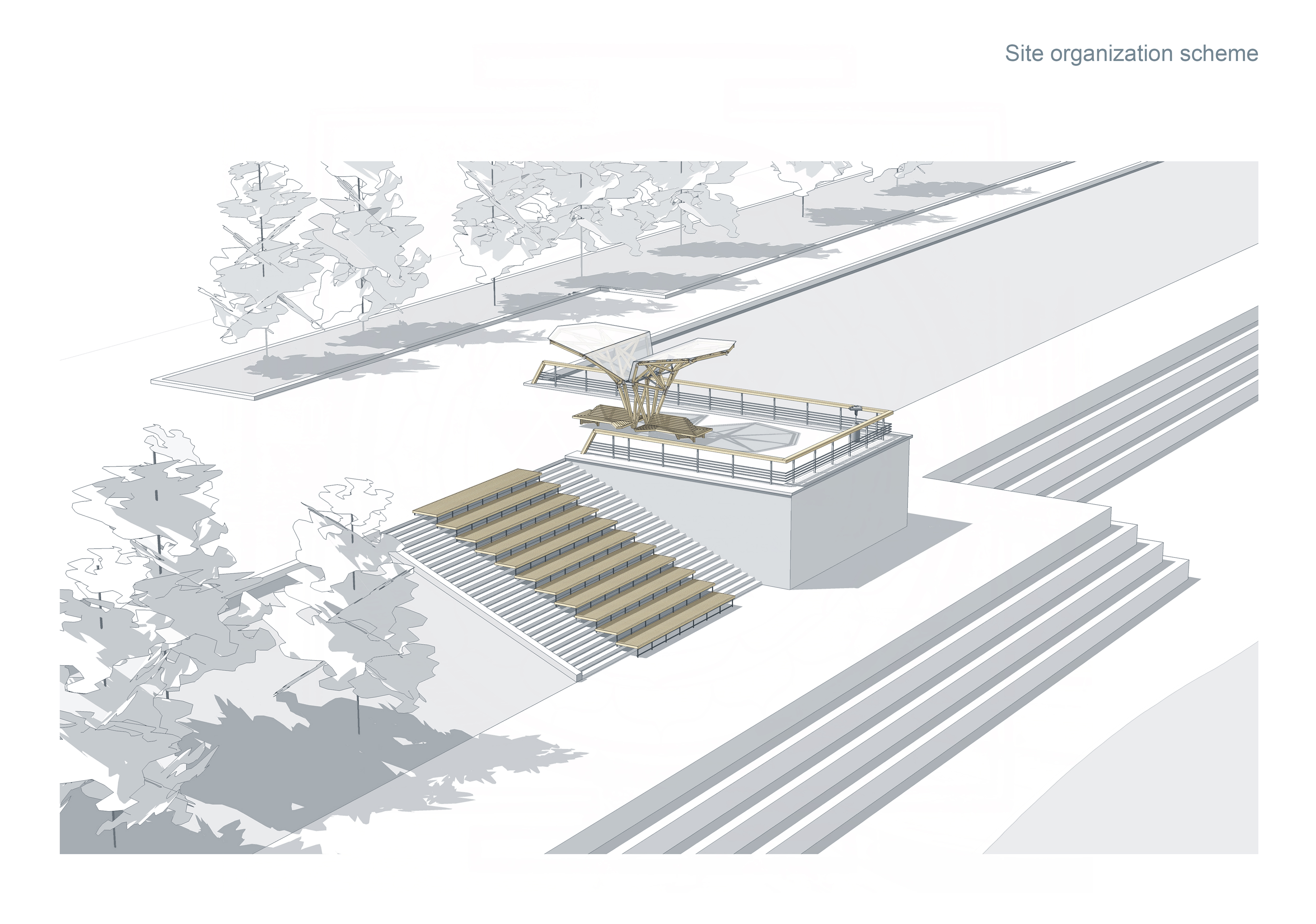 VIEWING PLATFORM WITH CANOPY AND AMPHITHEATER by OOO ADM (OOO ...