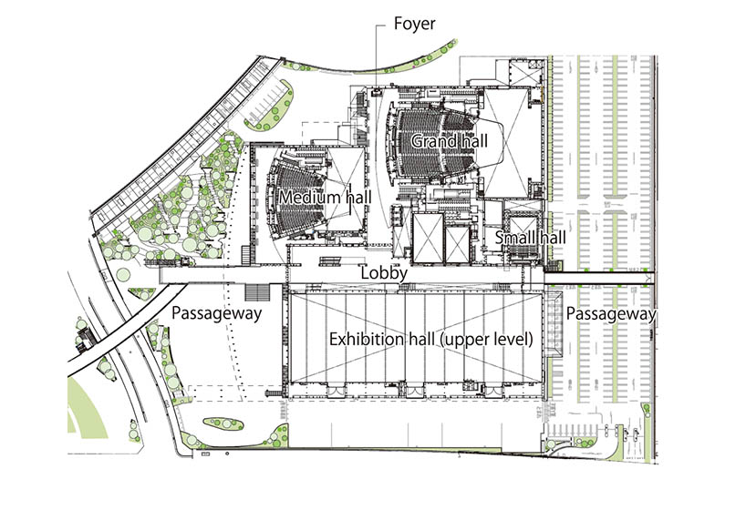 Arcrea Himeji (Himeji Culture and Convention Center) by NIKKEN SEKKEI ...