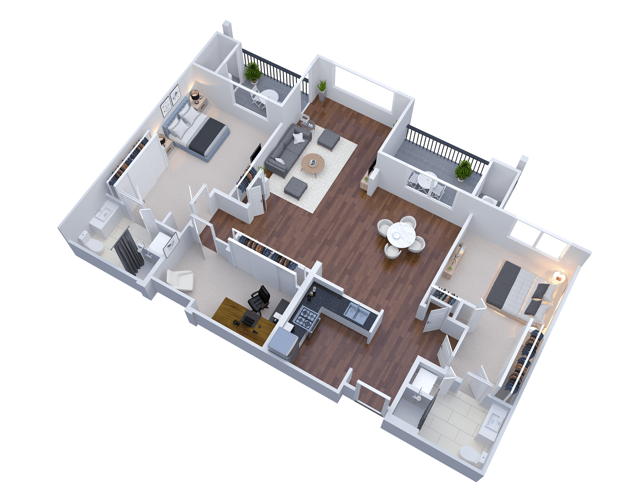 3D Floor Plan Rendering Services by The 2D3D Floor Plan Company ...