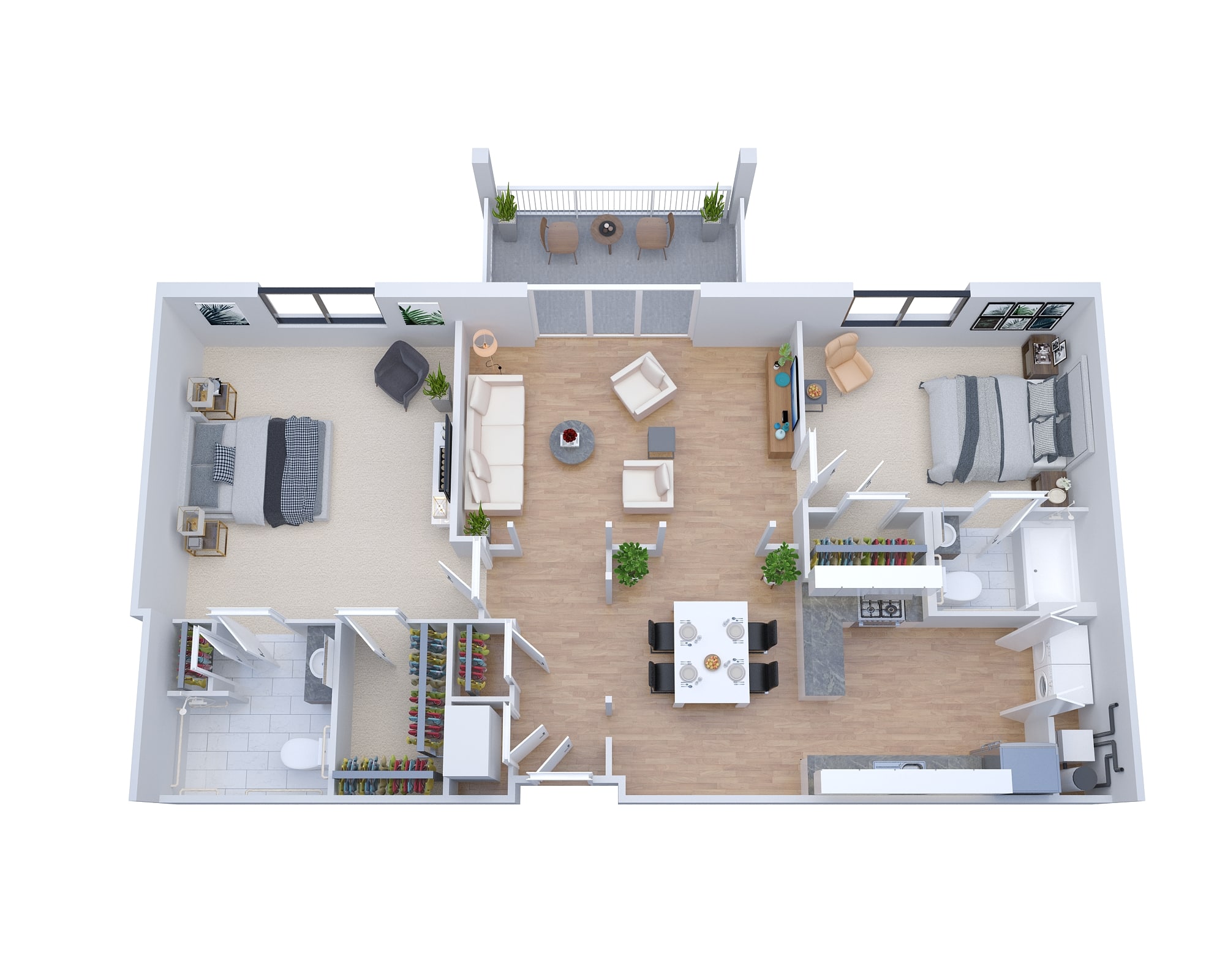 Multi-Unit Housing 3D Floor Plans by The 2D3D Floor Plan Company ...