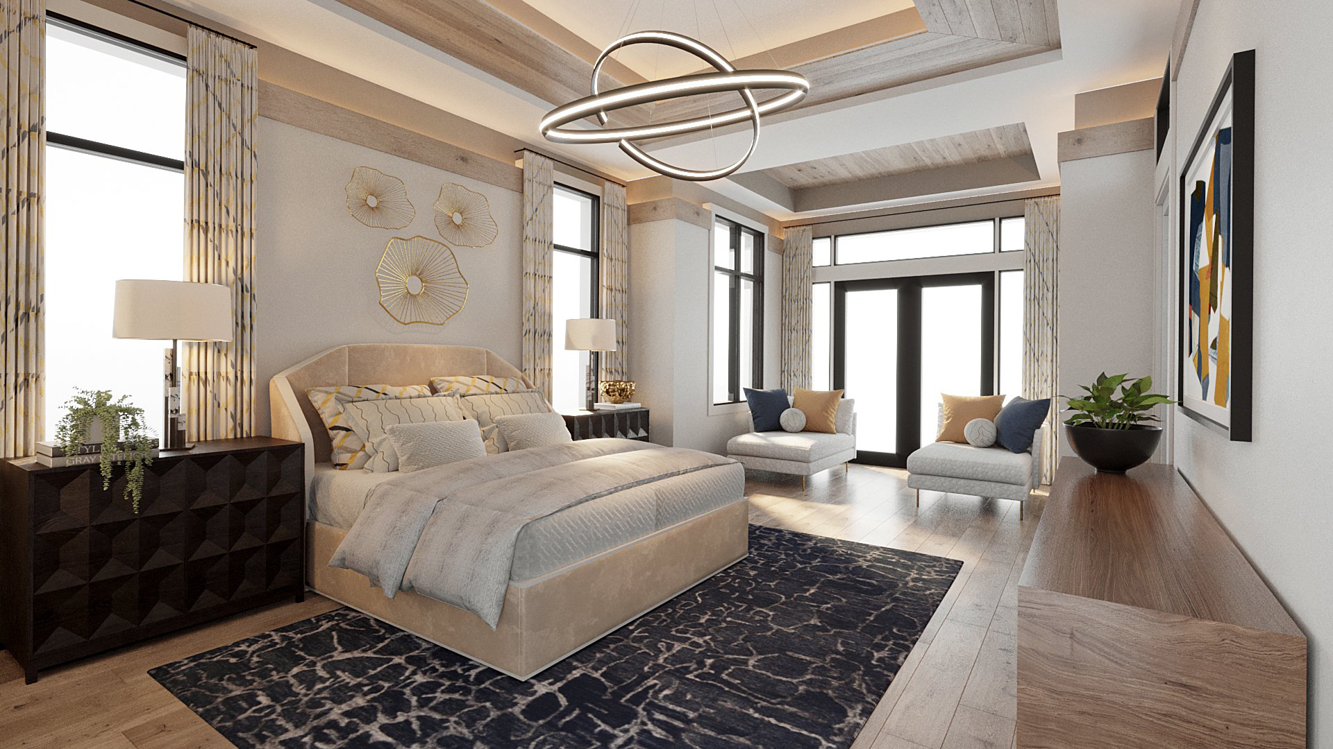 Bedroom 3D Interior Rendering by Xpress Rendering LLC - Architizer