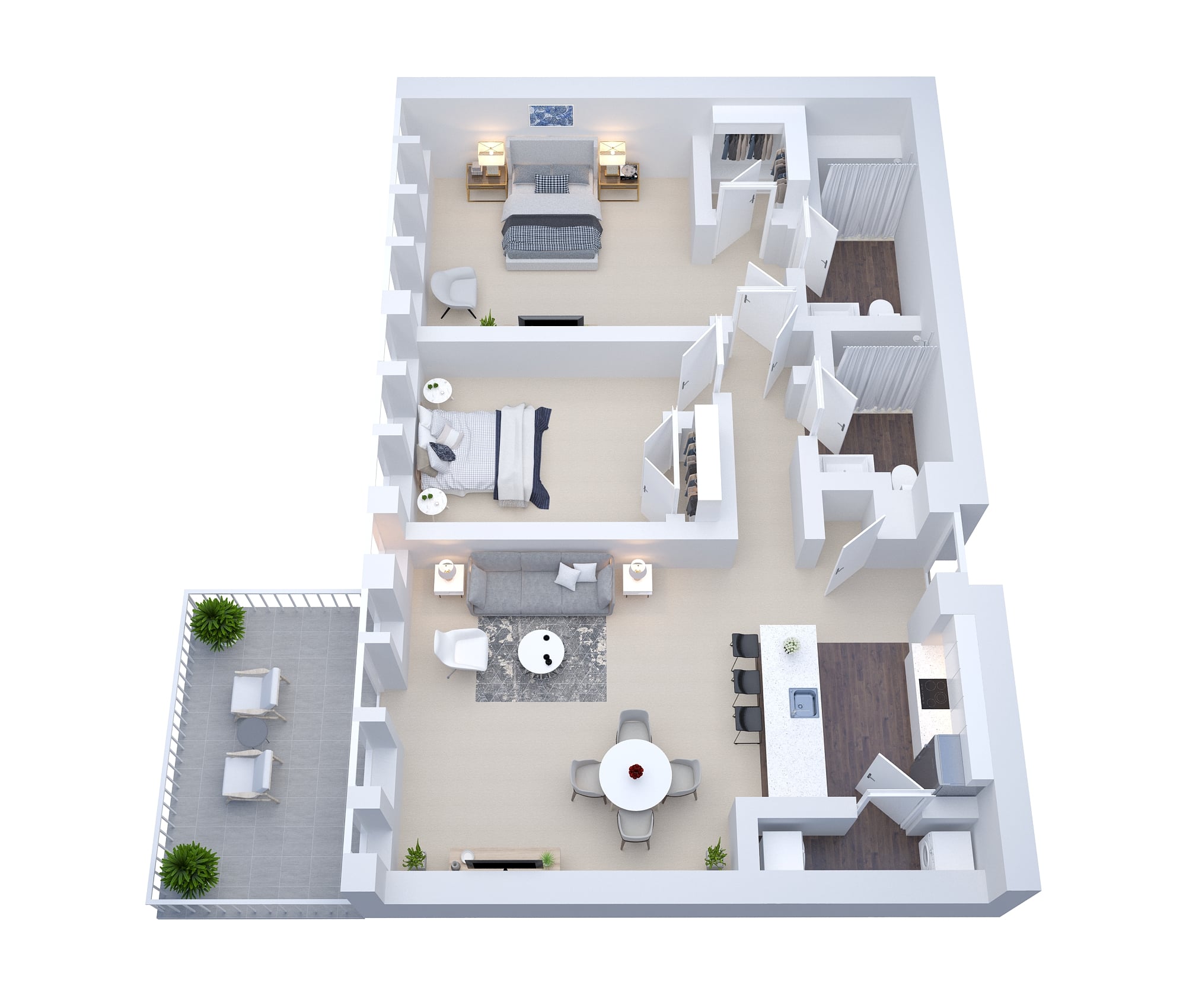 3D House Plan Renderings by The 2D3D Floor Plan Company - Architizer