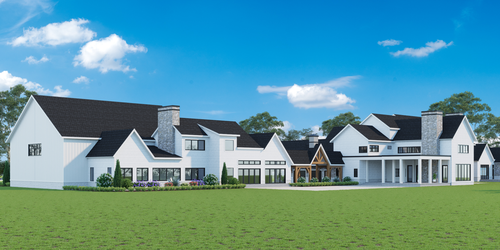 Exterior Rendering of New Construction Homes by The 2D3D Floor Plan ...