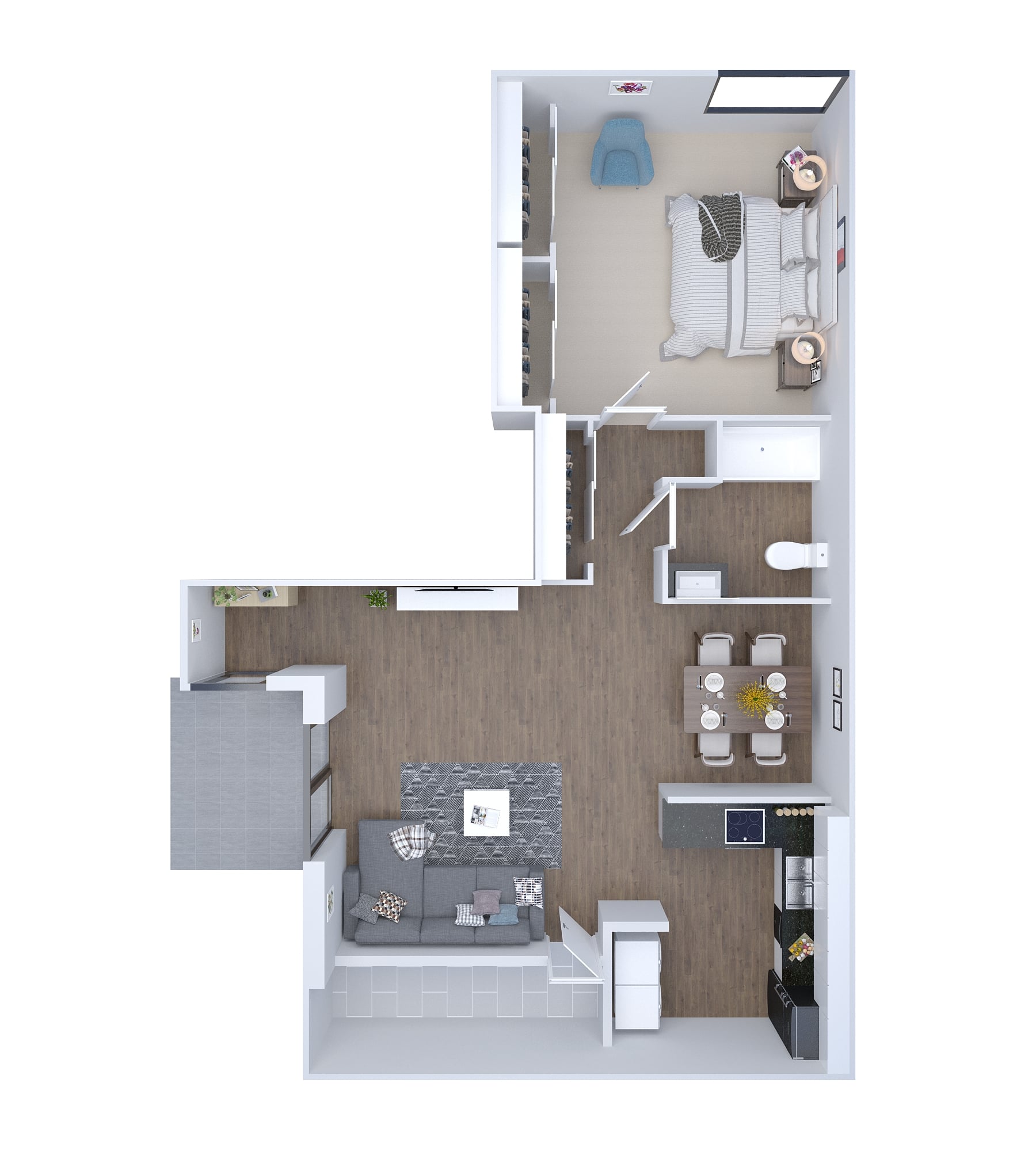 Top-View Perspective 3D Floor Plans by The 2D3D Floor Plan Company ...