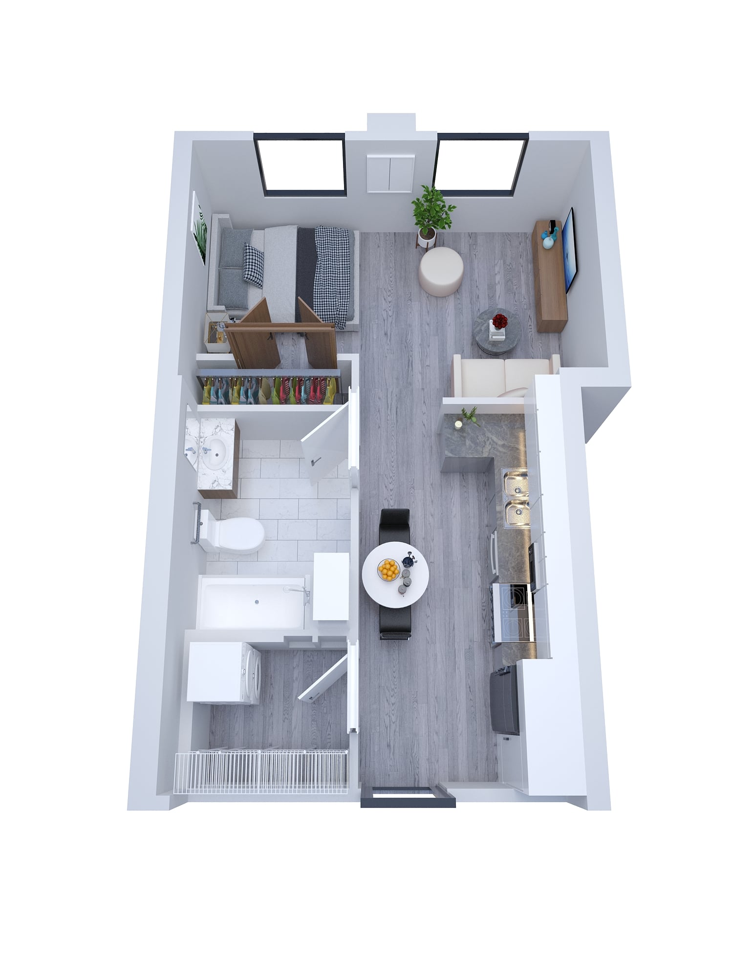 Top-View Perspective 3D Floor Plans by The 2D3D Floor Plan Company ...
