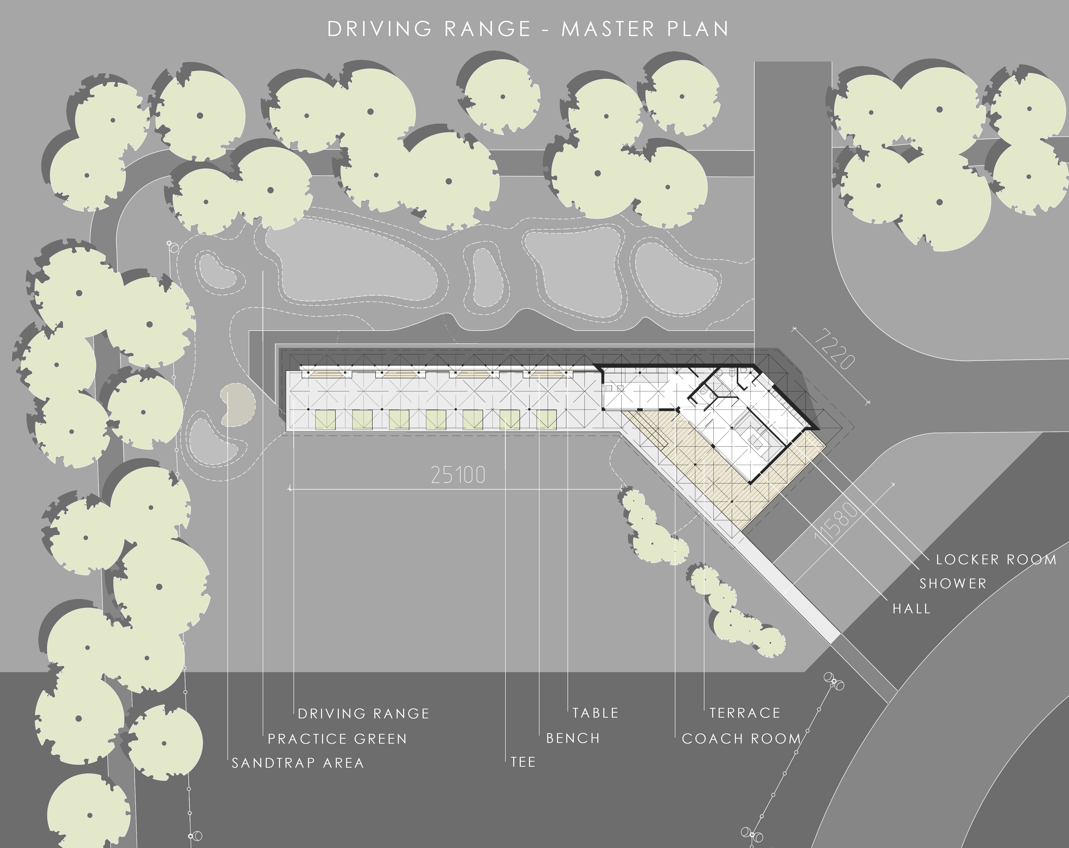 DRIVING RANGE WITH PAVILION by OOO ADM (OOO Architecture Design ...