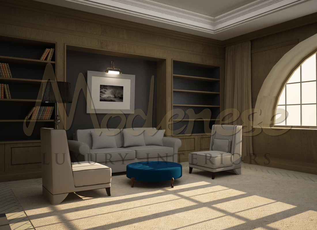Noble Living Room Design by Italian artisans by MODENESE Luxury ...