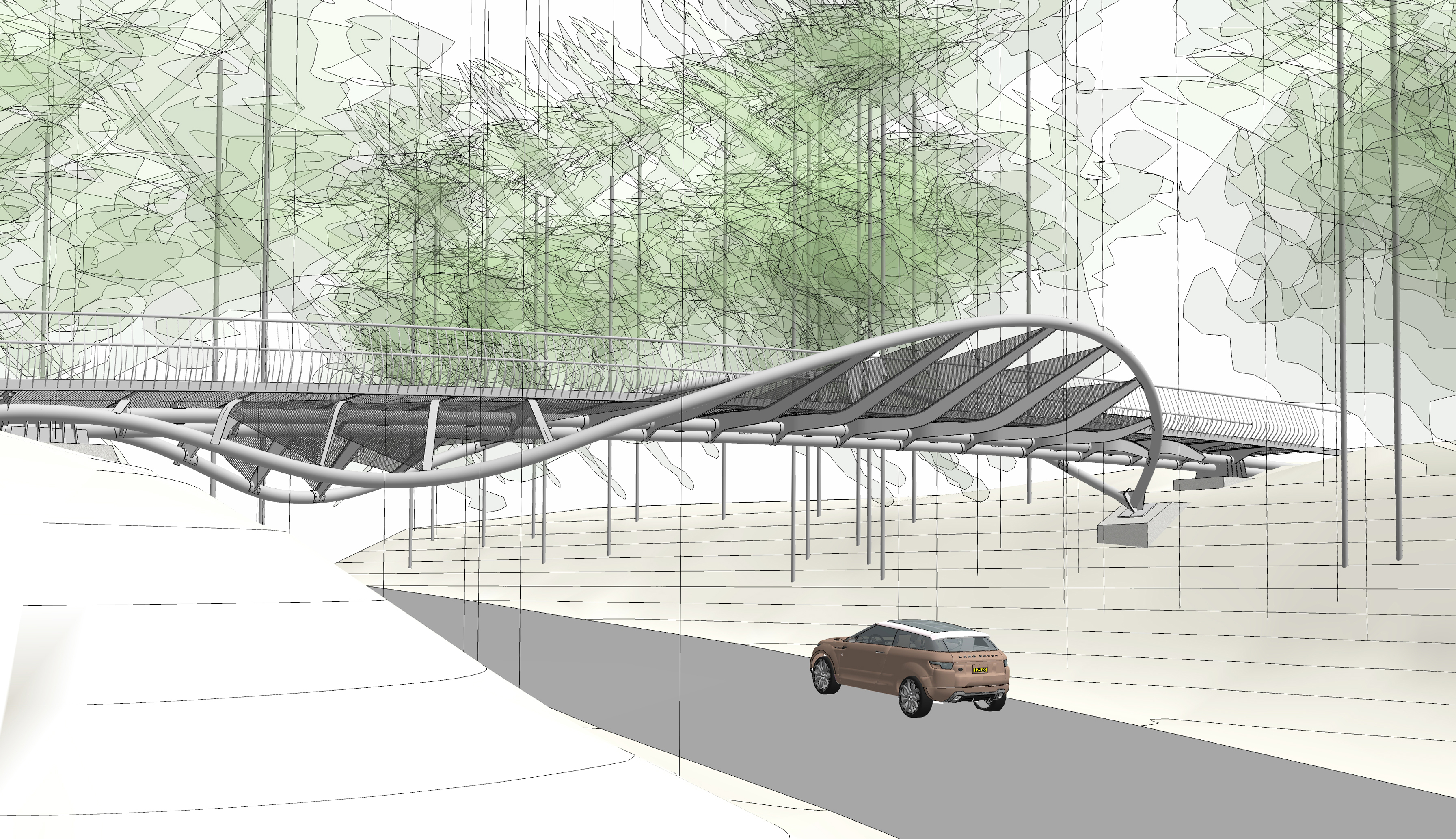 LEAF - BRIDGE CONCEPT by OOO ADM (OOO Architecture Design Modeling ...