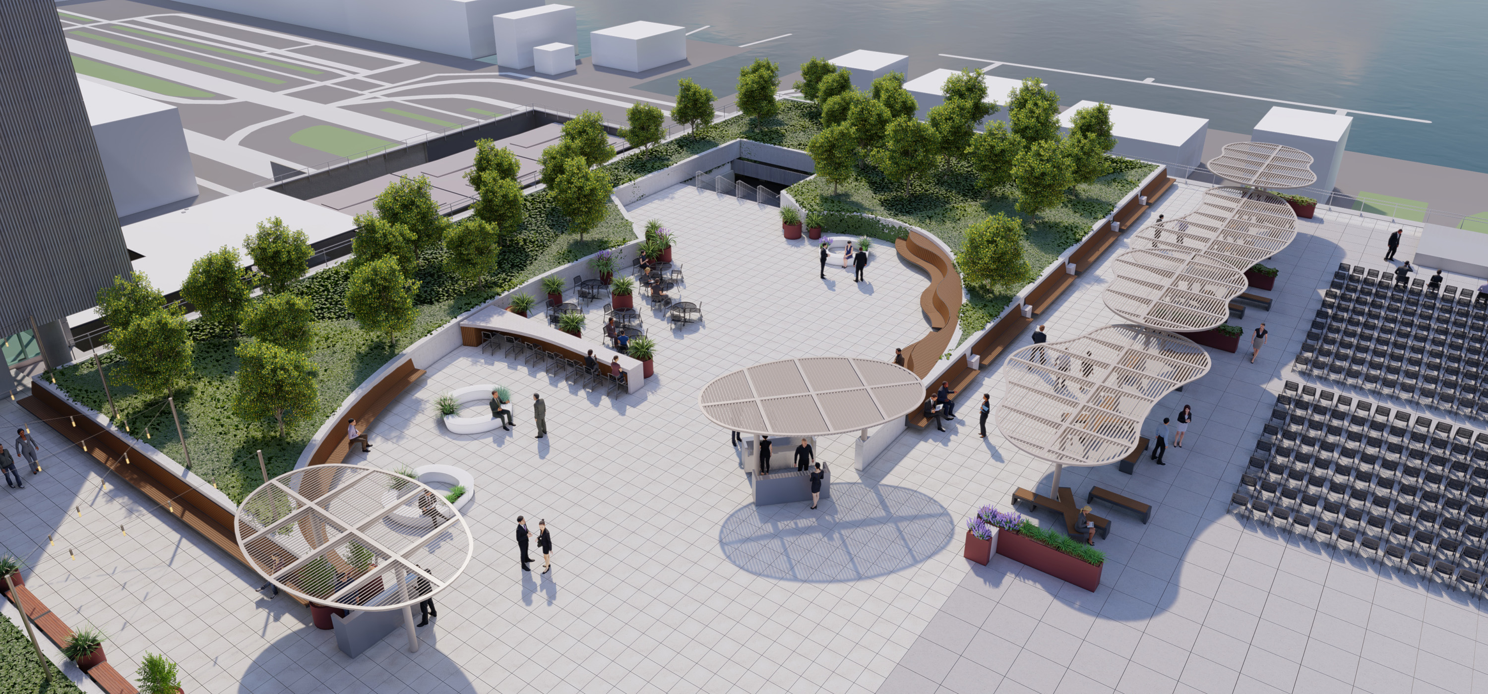 Jacob K. Javits Convention Center Roof Terrace by di Domenico ...