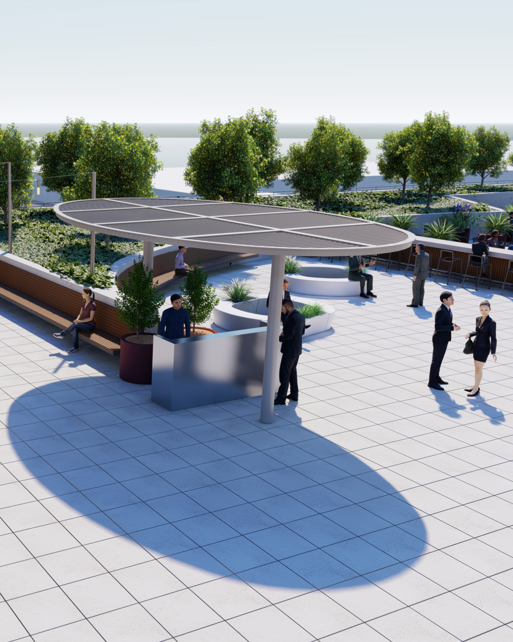 Jacob K. Javits Convention Center Roof Terrace by di Domenico ...