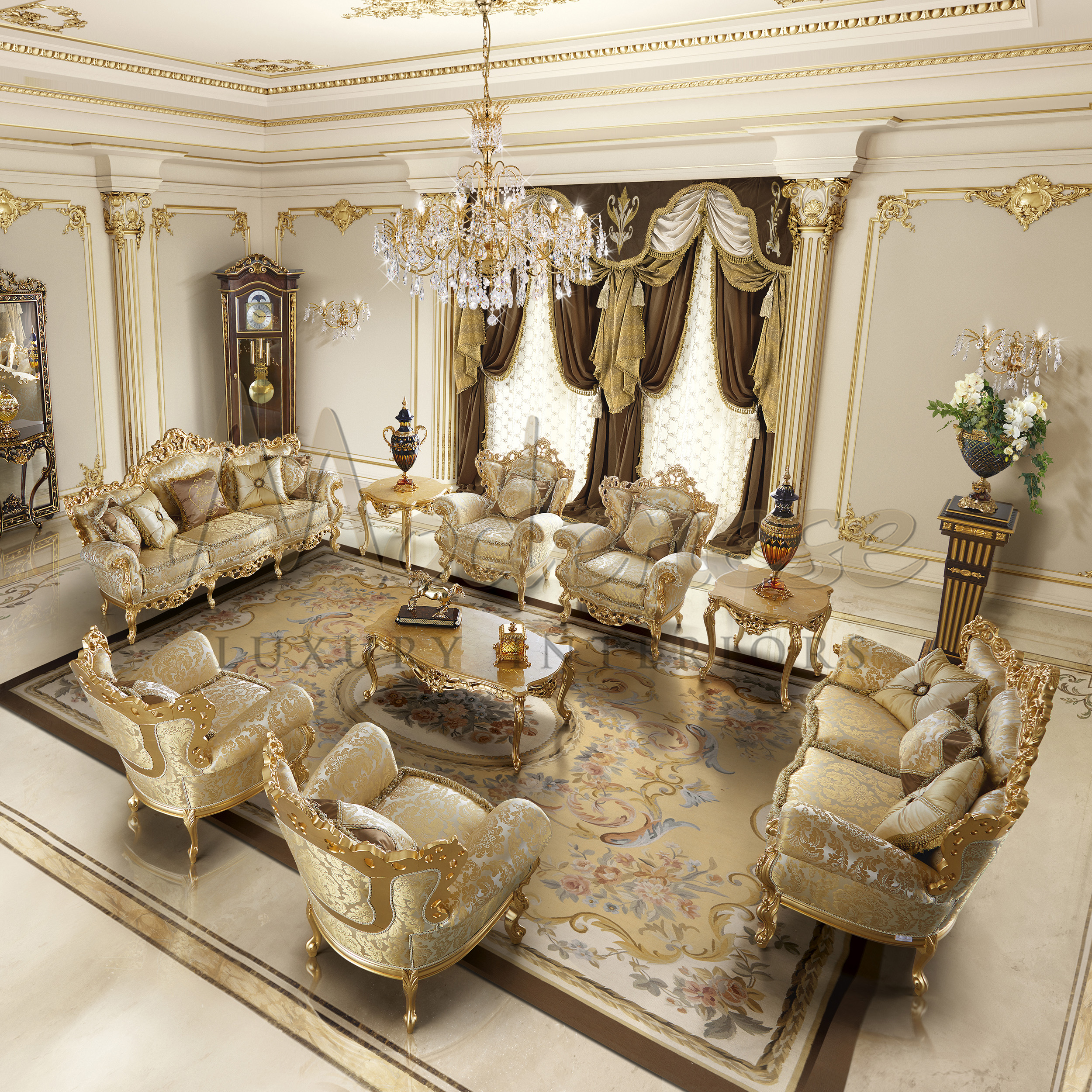 Classical Living Room by Modenese Luxury Interiors by MODENESE Luxury ...