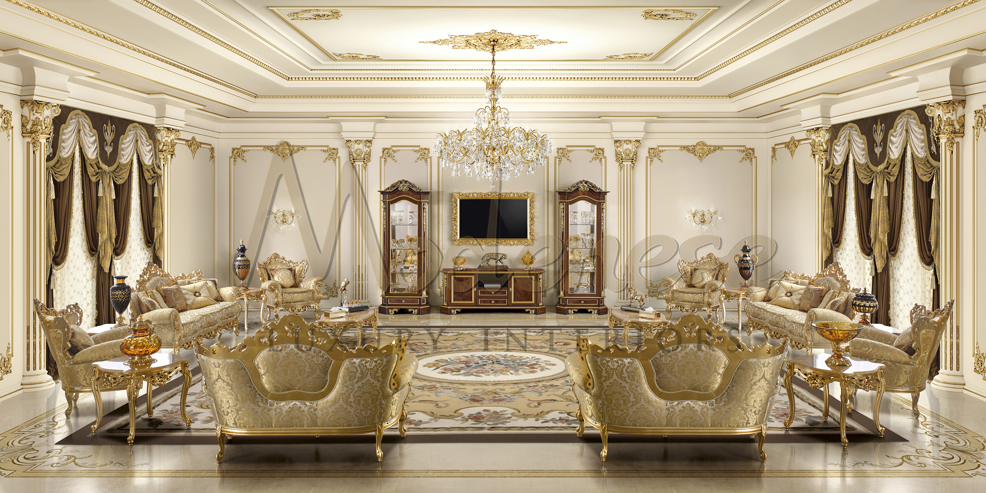 Classical Living Room by Modenese Luxury Interiors by MODENESE Luxury ...
