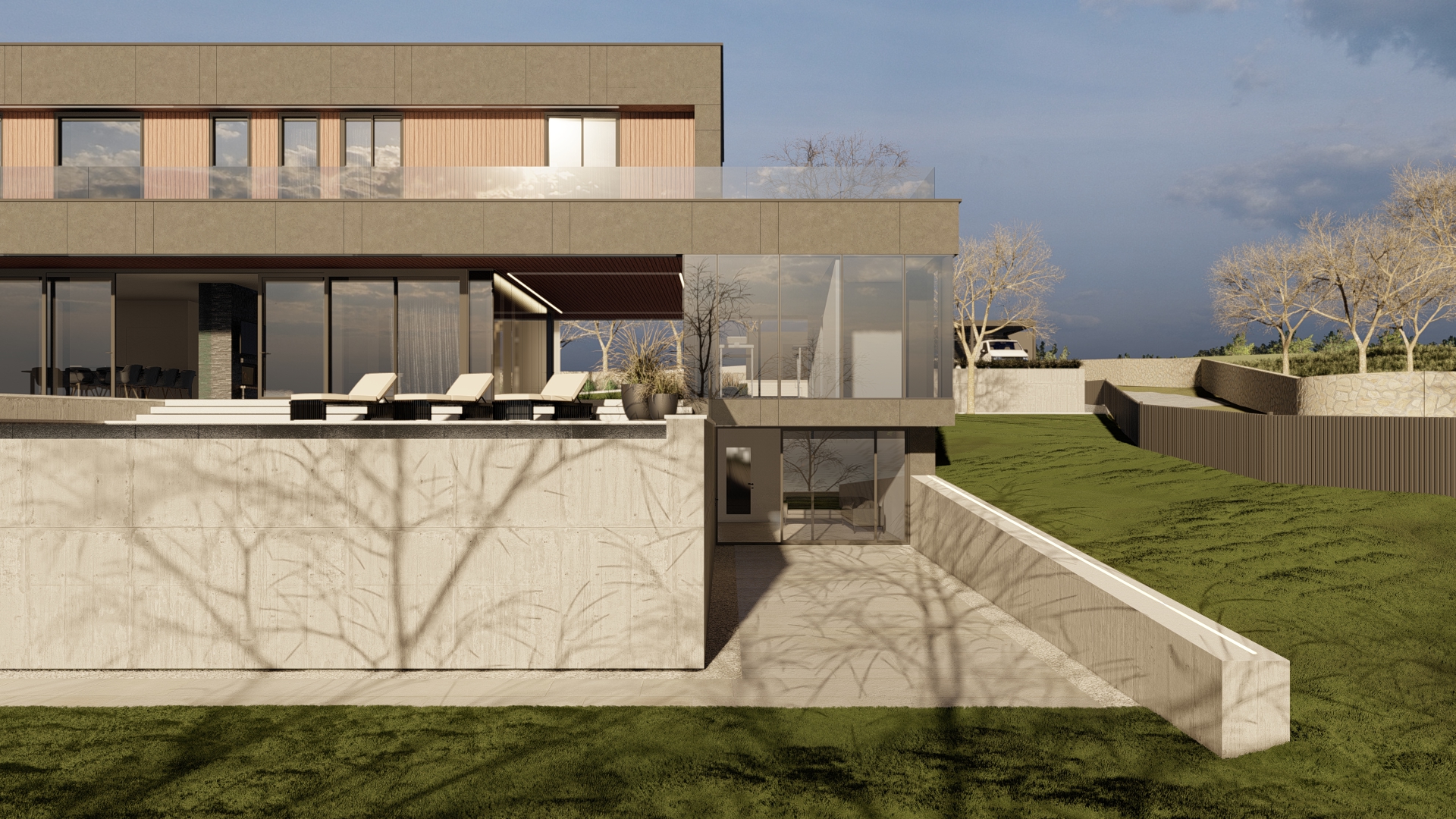 CONTEMPORARY VILLA BY THE RIVER by AB+Partners - Architizer