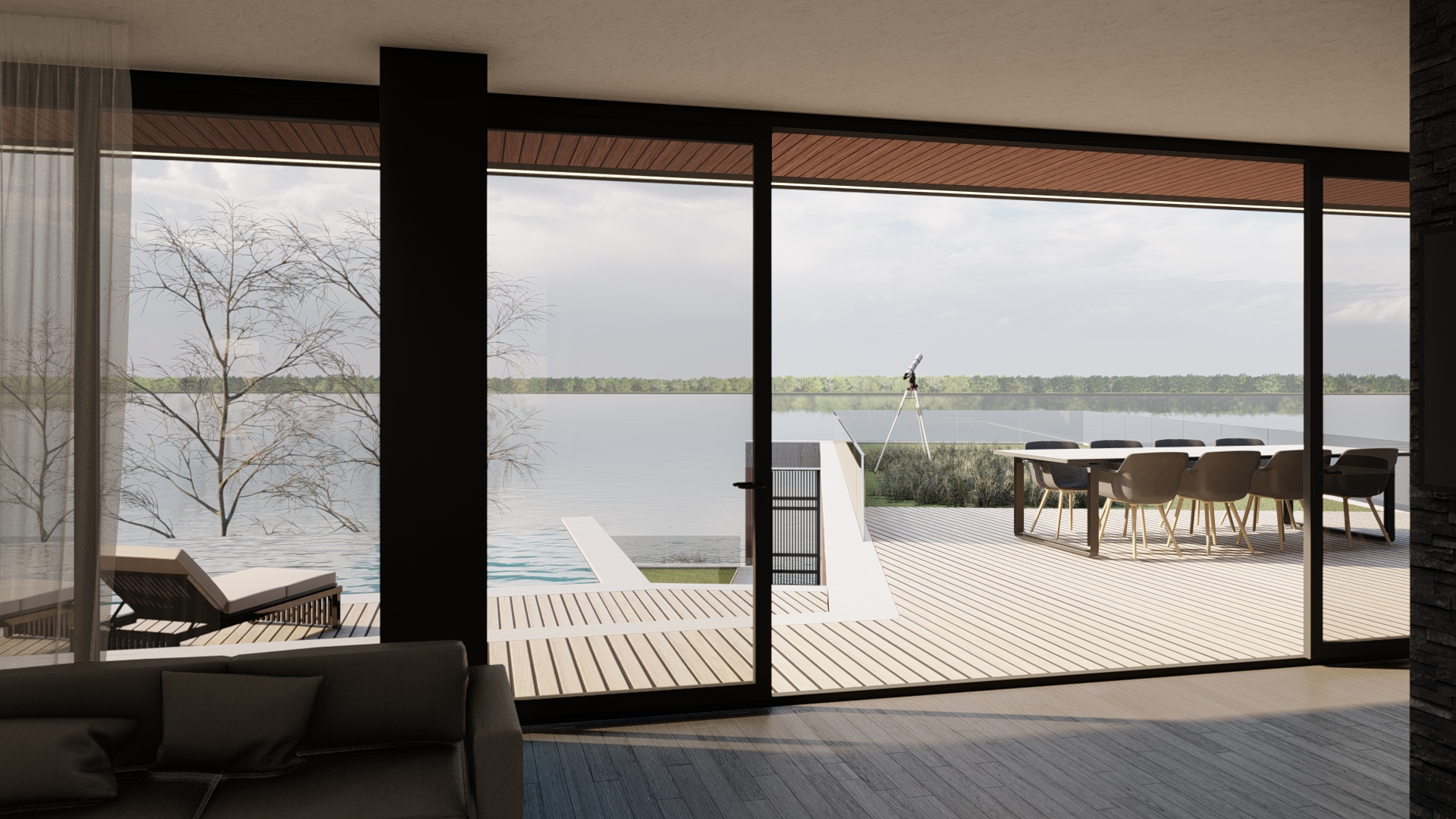 CONTEMPORARY VILLA BY THE RIVER by AB+Partners - Architizer