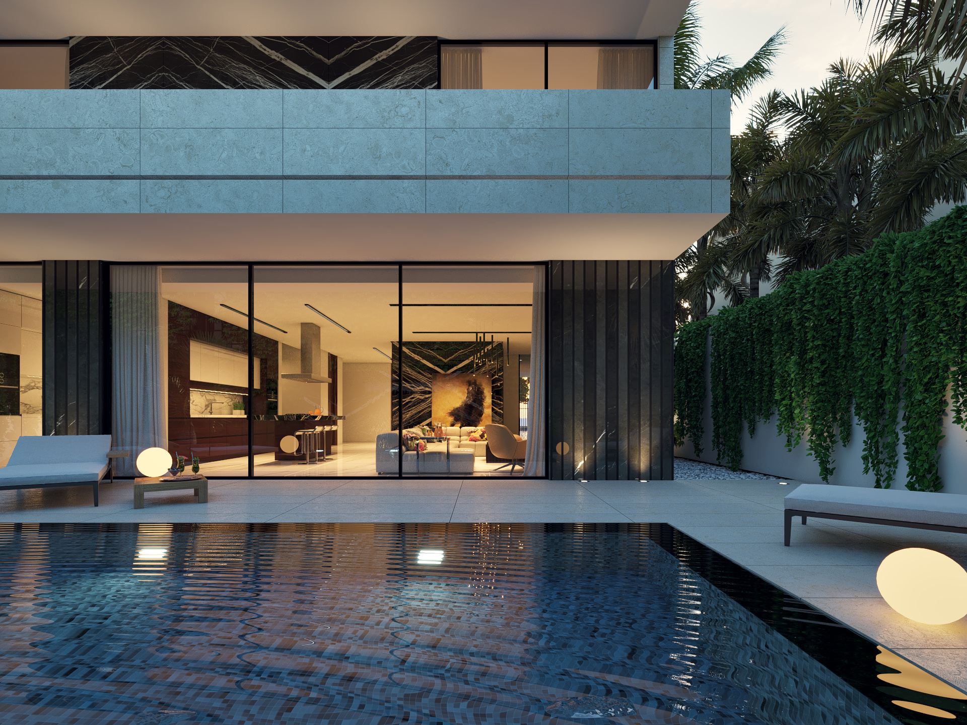 Modern Twin Villa Design in Saudi Arabia by [xzoomproject] - Architizer
