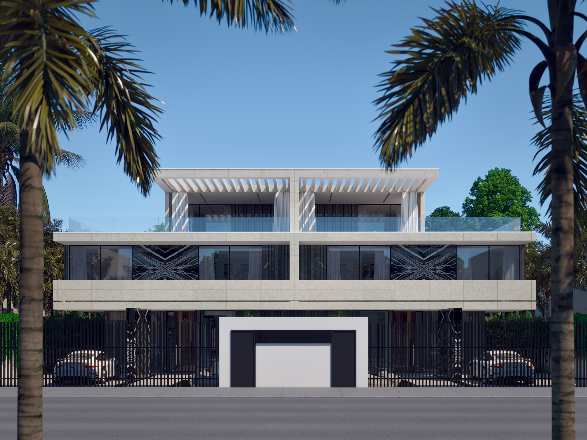 Modern Twin Villa Design in Saudi Arabia by [xzoomproject] - Architizer