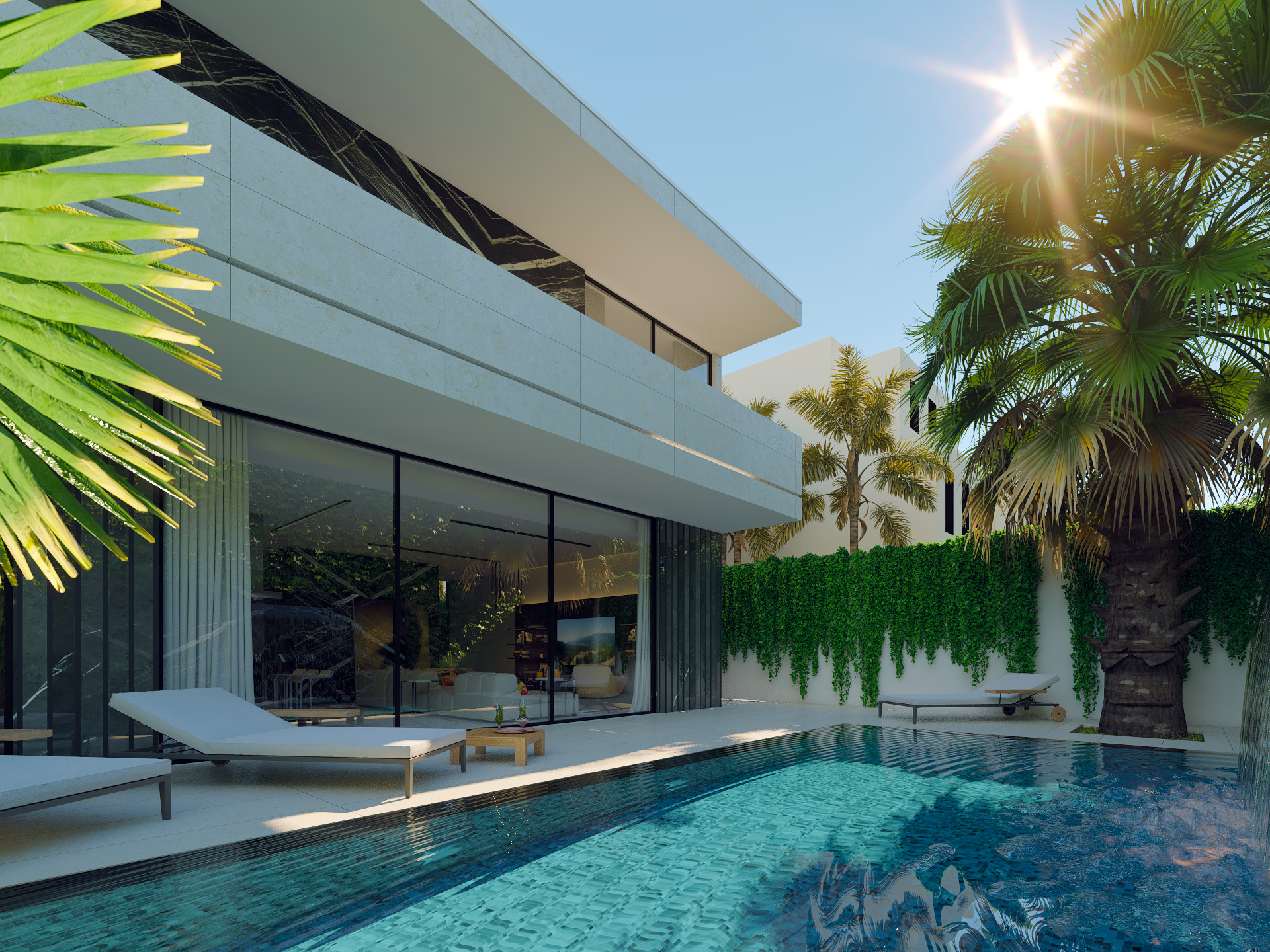 Modern Twin Villa Design in Saudi Arabia by [xzoomproject] - Architizer