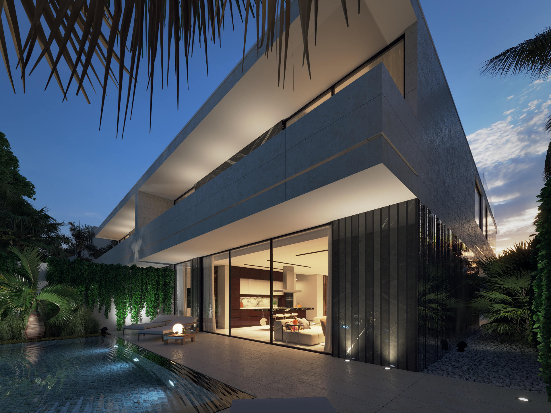 Modern Twin Villa Design in Saudi Arabia by [xzoomproject] - Architizer