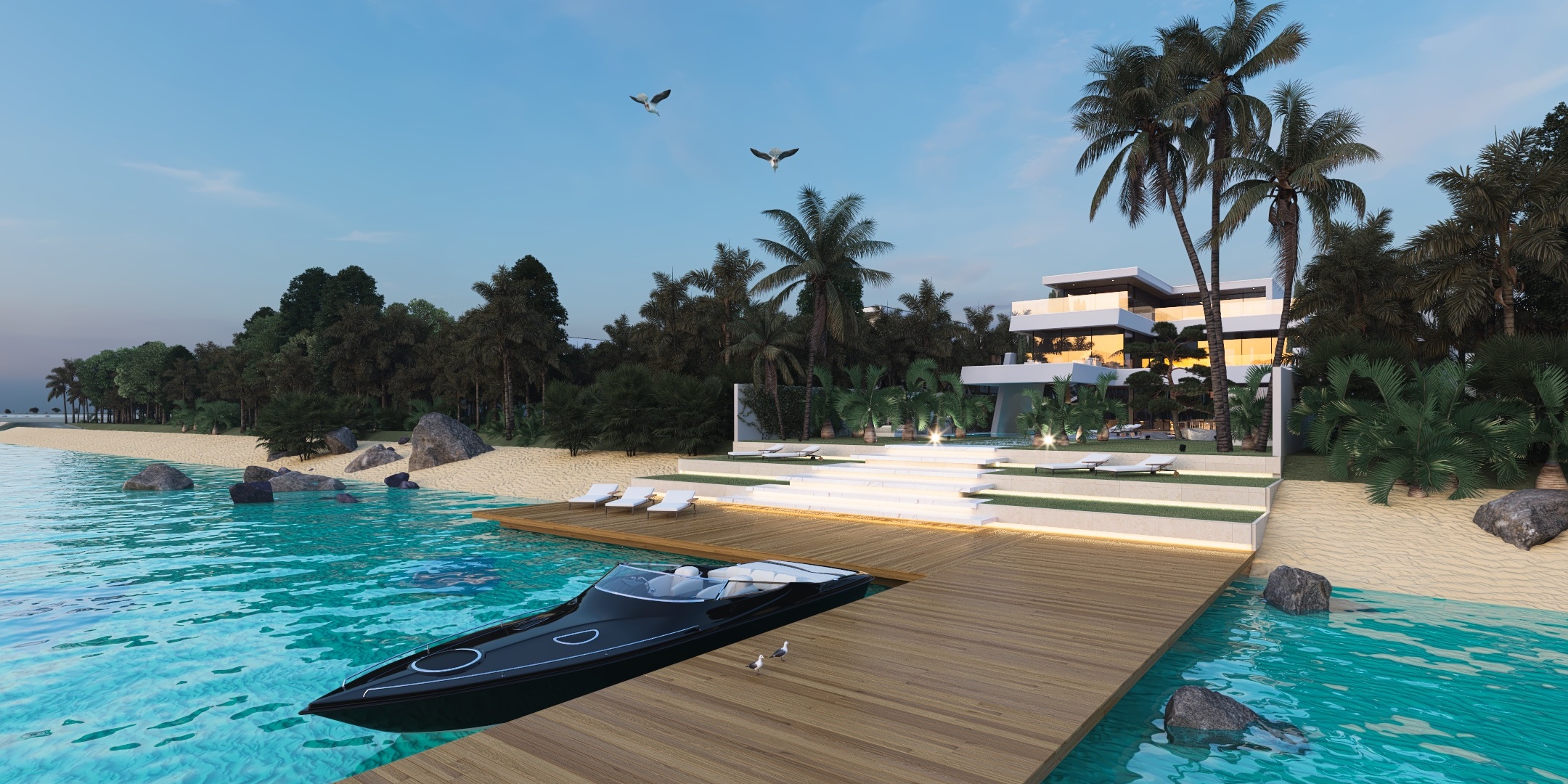 Super villa design in Saudi Arabia, yachting style by [xzoomproject ...
