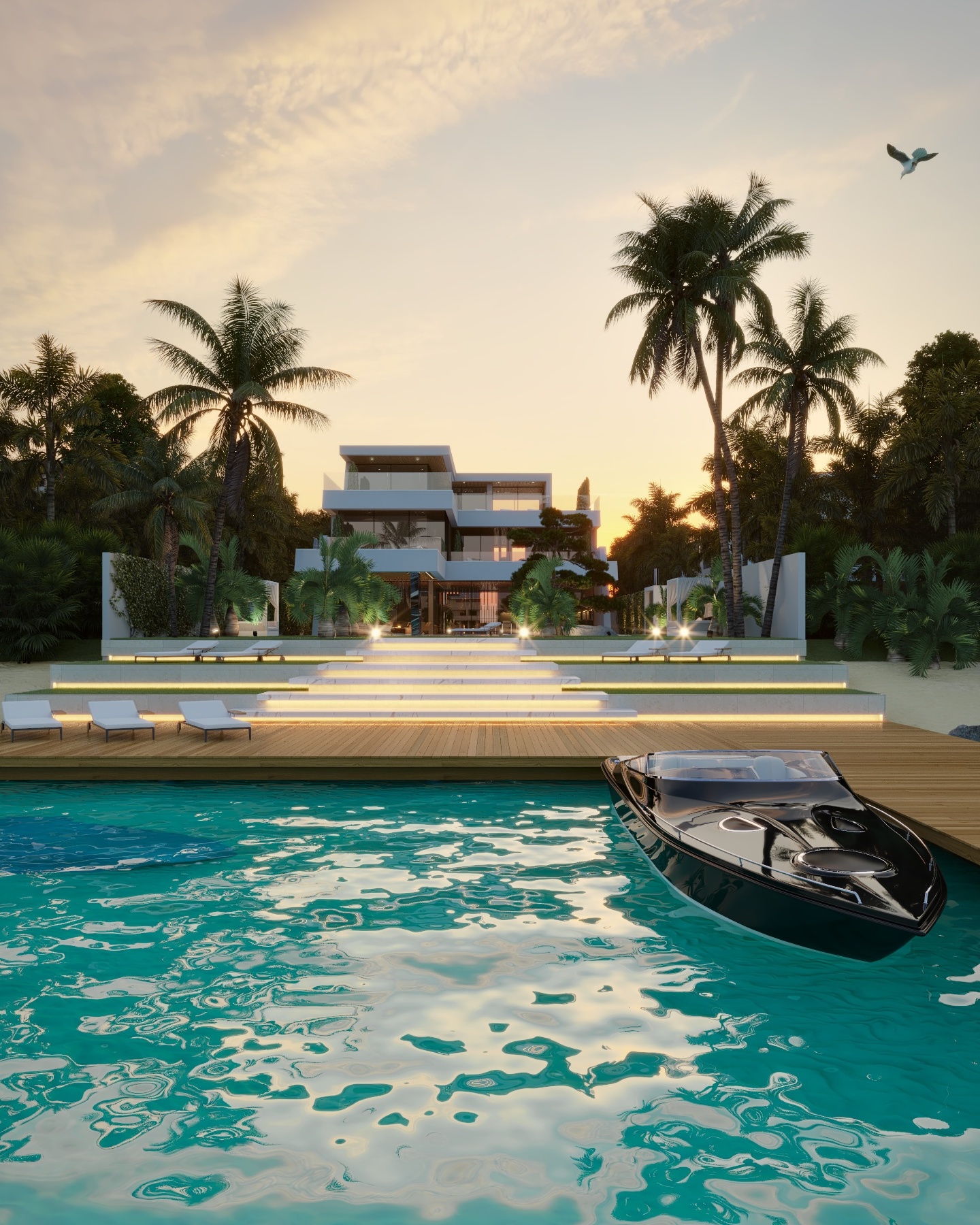 Super villa design in Saudi Arabia, yachting style by [xzoomproject ...