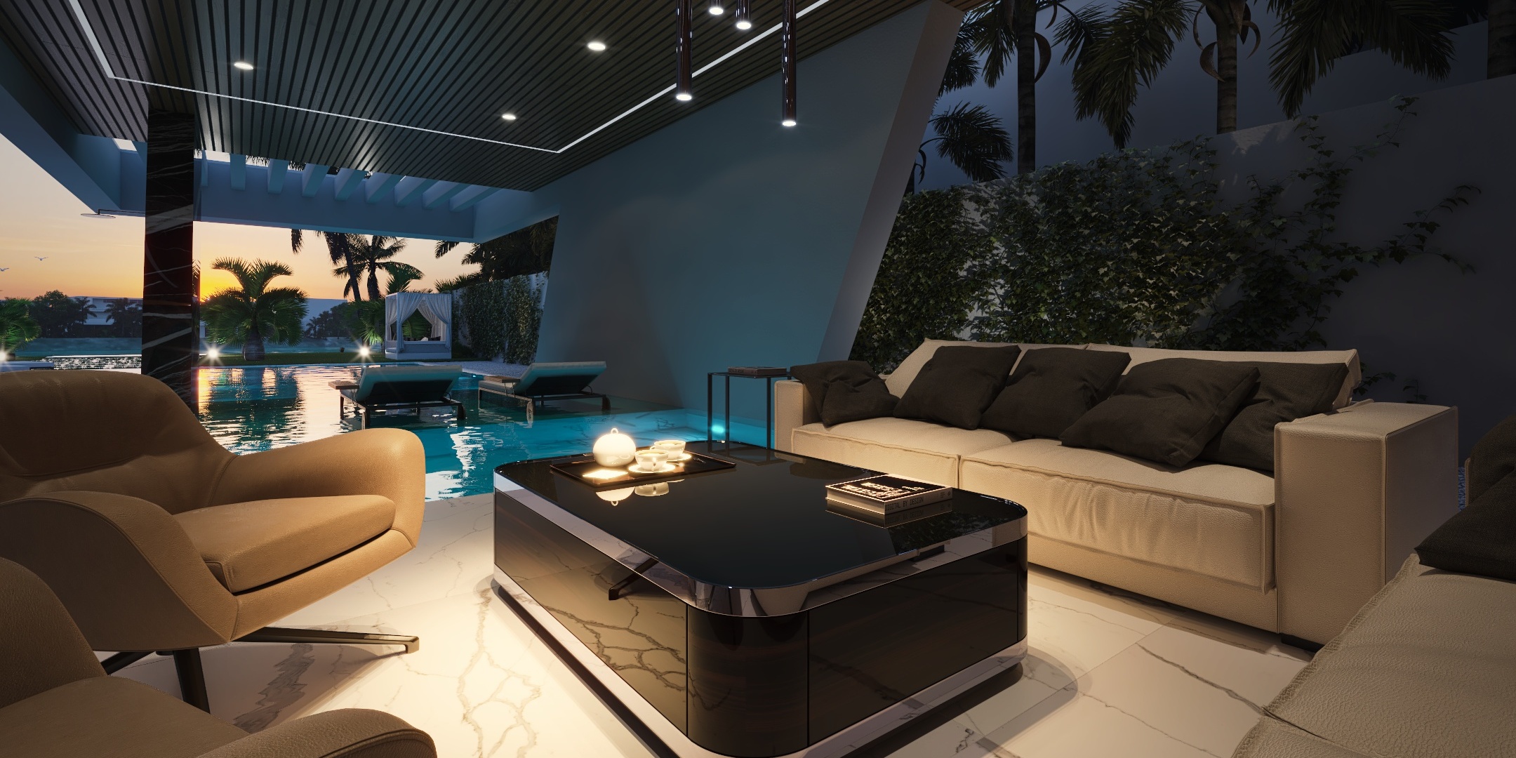Super villa design in Saudi Arabia, yachting style by [xzoomproject ...