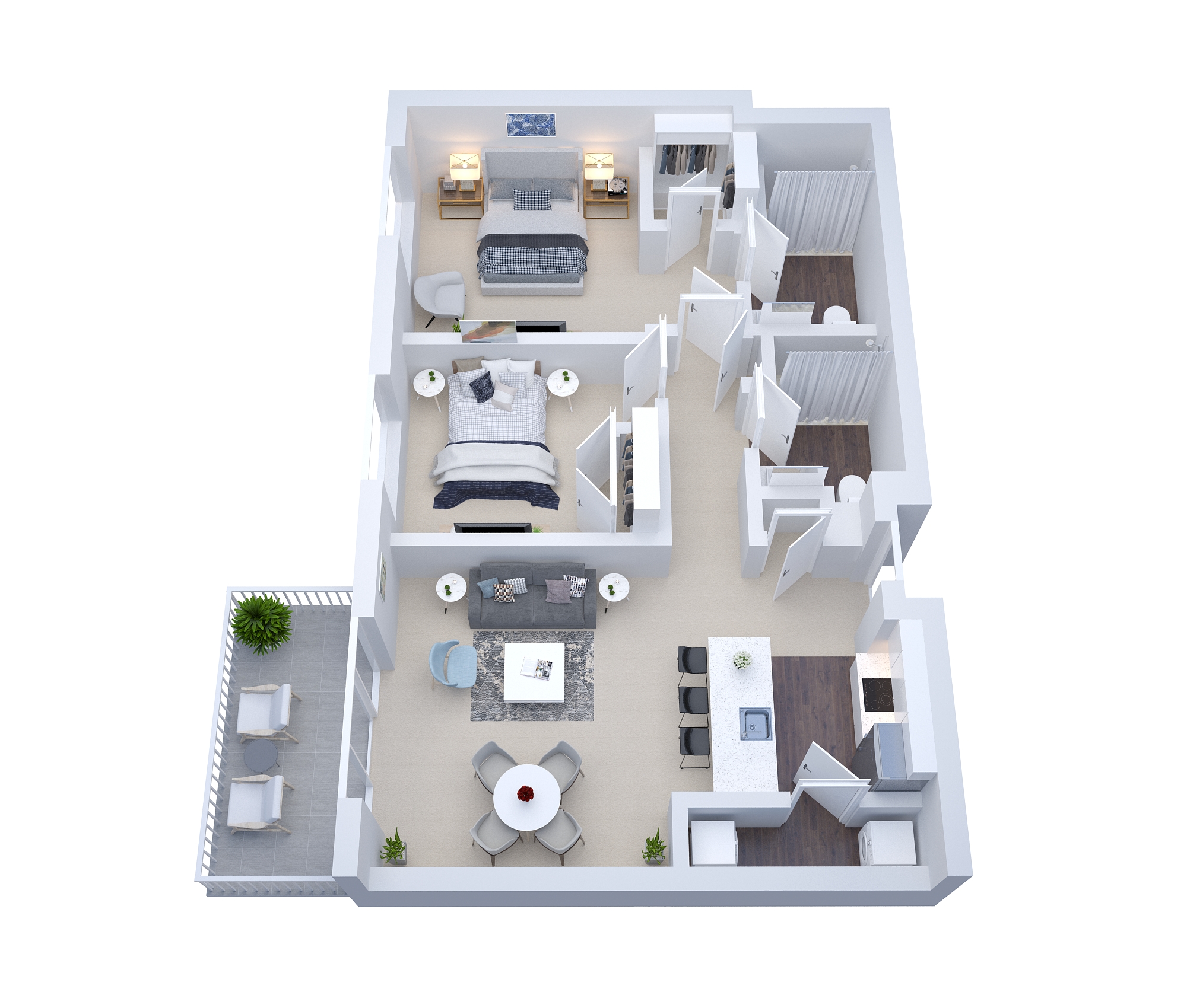 3D View of House Plans by The 2D3D Floor Plan Company - Architizer
