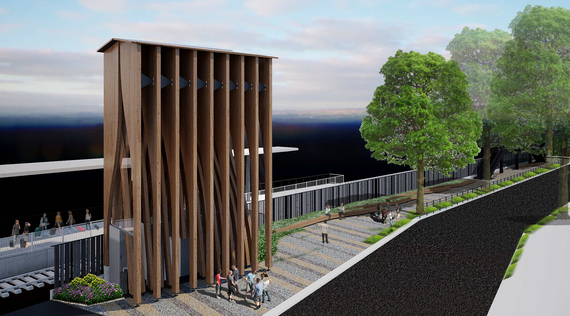 CLT Urban Pavilion by Takashi Niwa Architects - Architizer