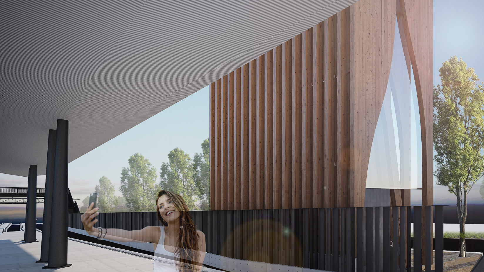 CLT Urban Pavilion by Takashi Niwa Architects - Architizer