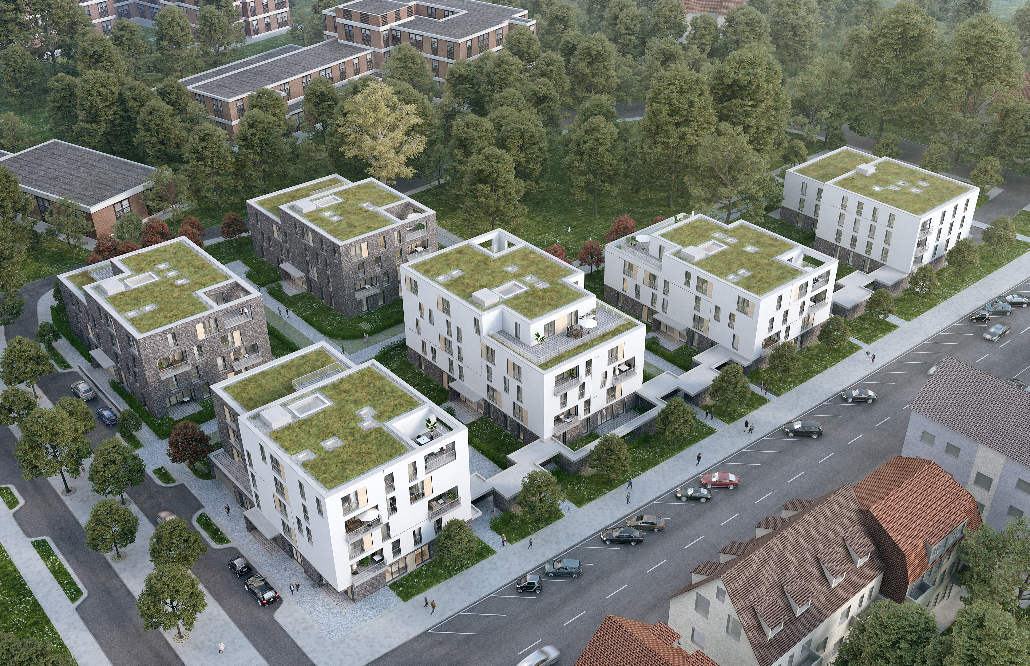 LANGENHAGEN WOHNEN IM EICHENPARK by Guder Hoffend Architekten - Architizer