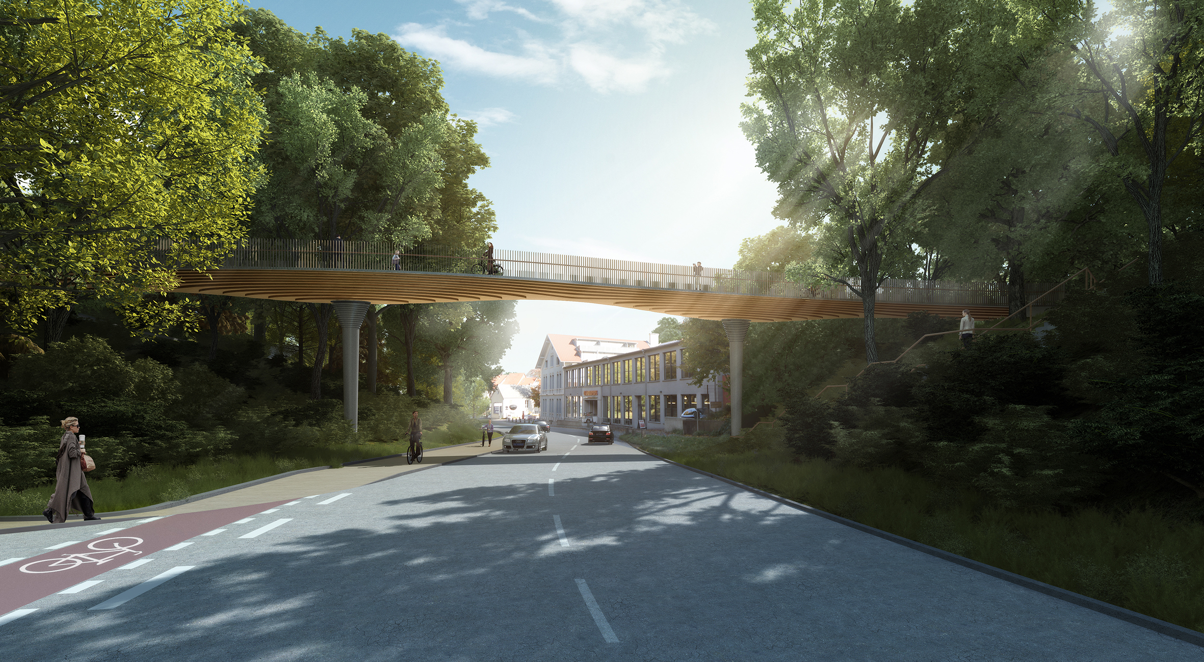 PEDESTRIAN AND CYCLE BRIDGE by STERLING PRESSER - Architizer