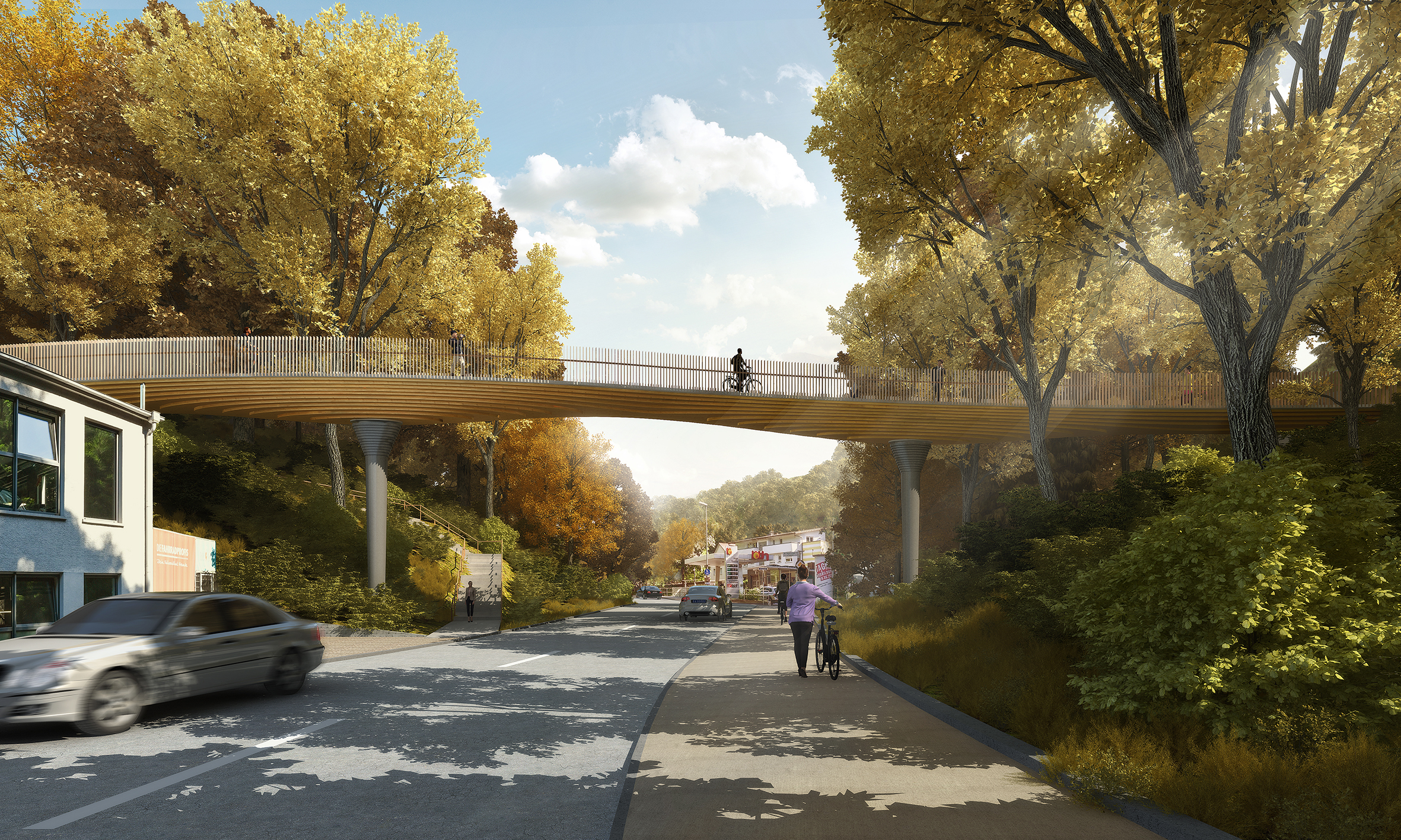 PEDESTRIAN AND CYCLE BRIDGE by STERLING PRESSER - Architizer