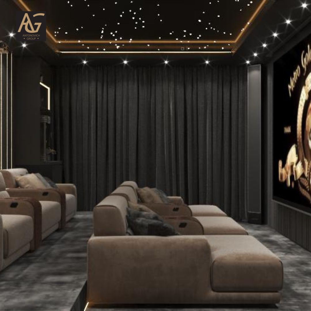 Home Cinema Interior Design and Fit-out Solution by LUXURY ANTONOVICH ...