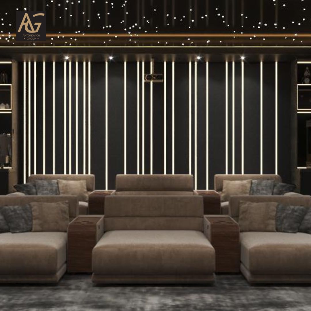 Home Cinema Interior Design and Fit-out Solution by LUXURY ANTONOVICH ...