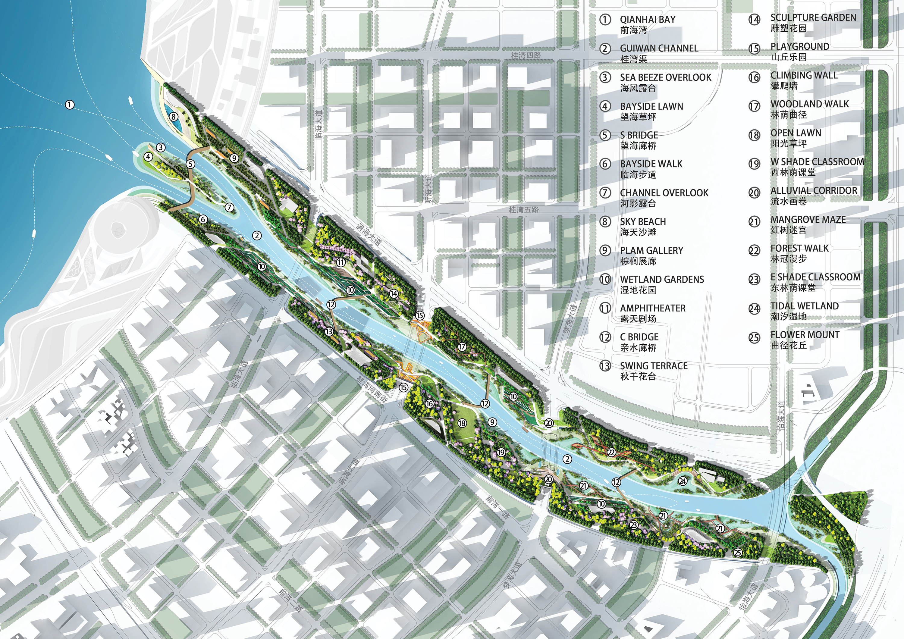 Qianhai's Guiwan Park by Field Operations - Architizer