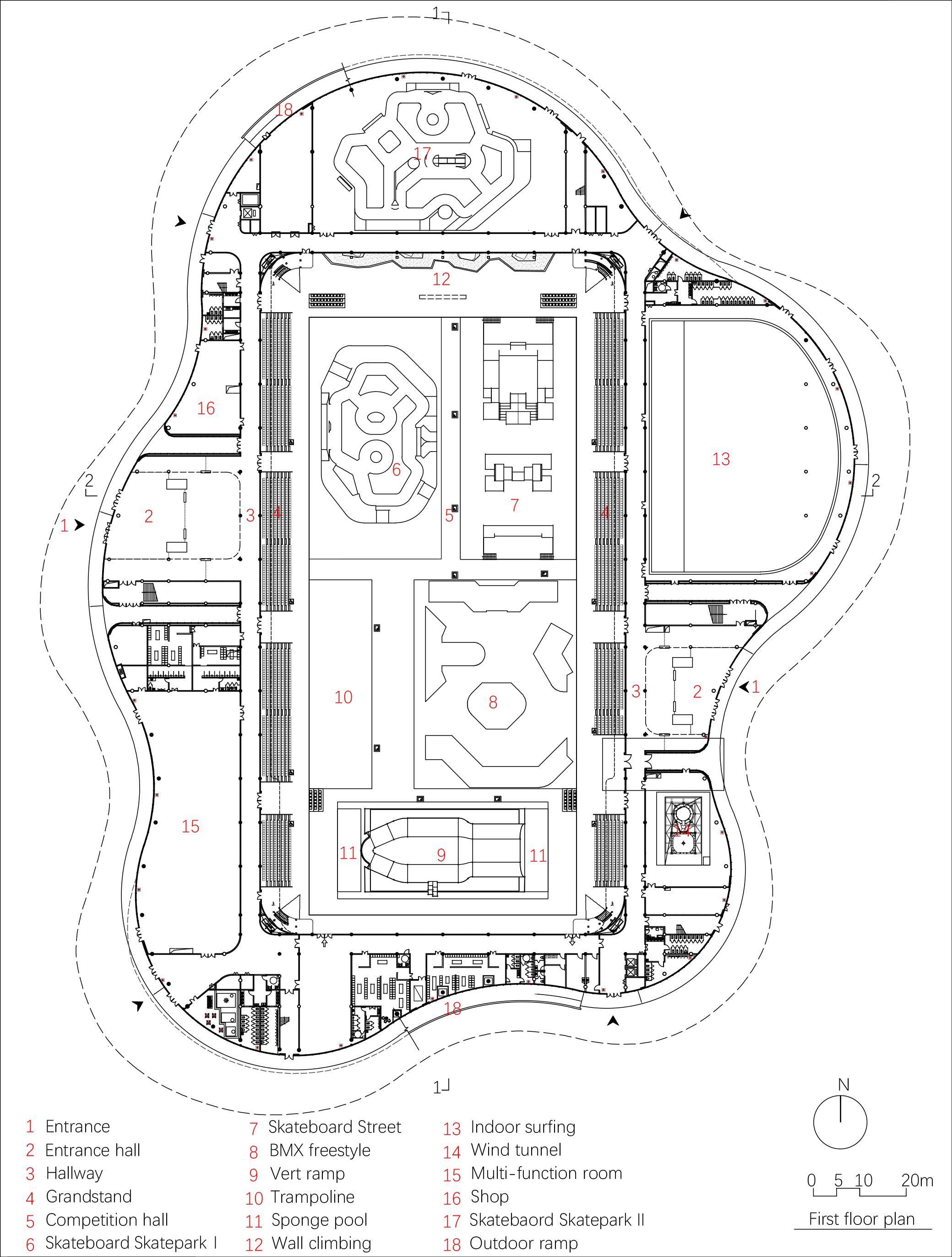 National Extreme Sports Stadium (Lishui Training Base) by Zhang Bing ...