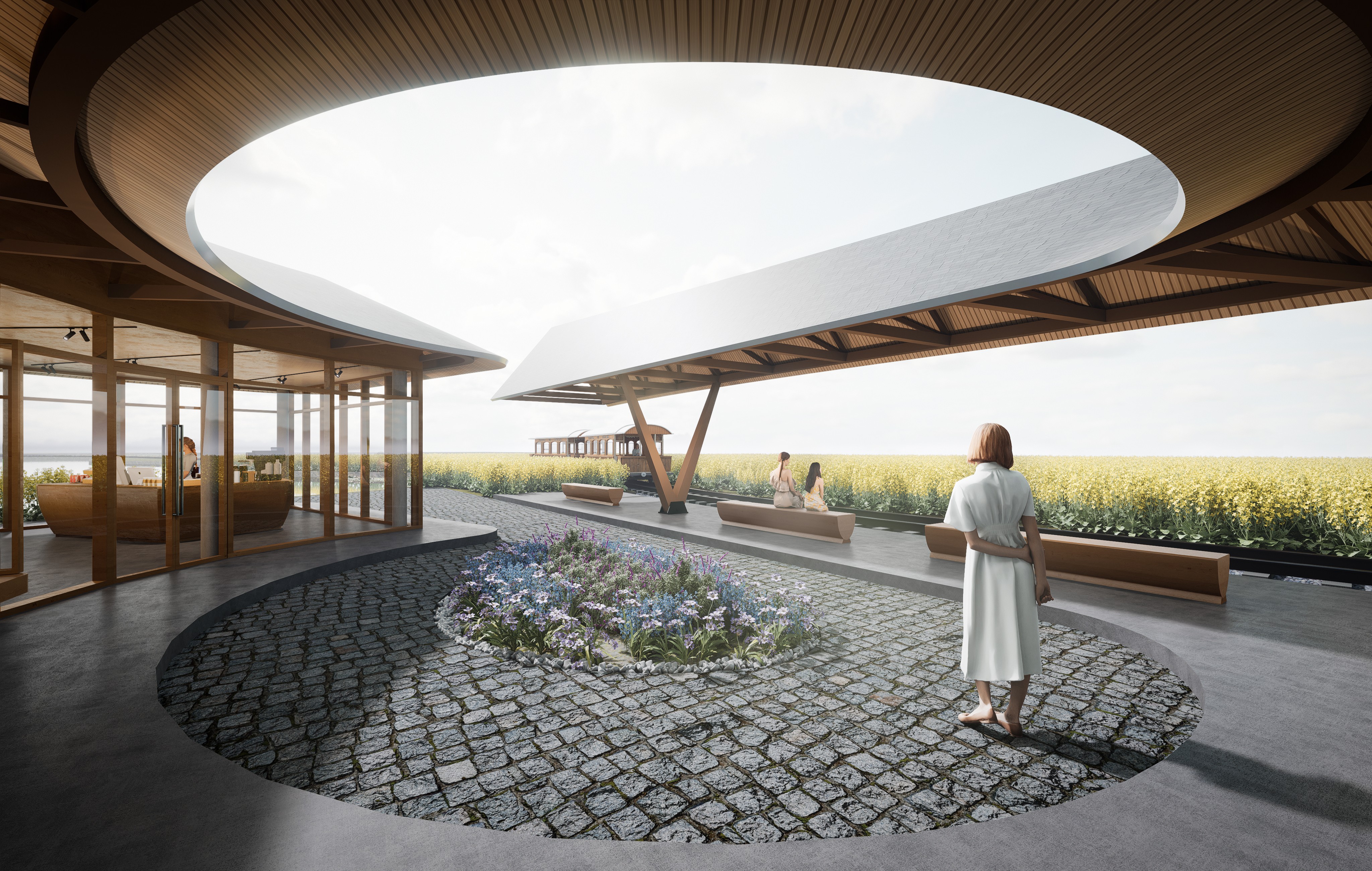 Station in the Field by TheY Architects - Architizer