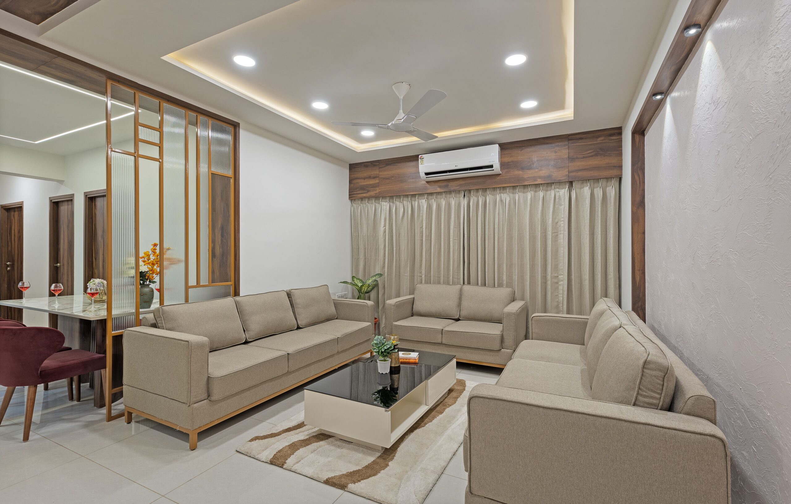 A 3 BHK Apartment Interior Design at Orchid Heaven by Montdor Interior ...