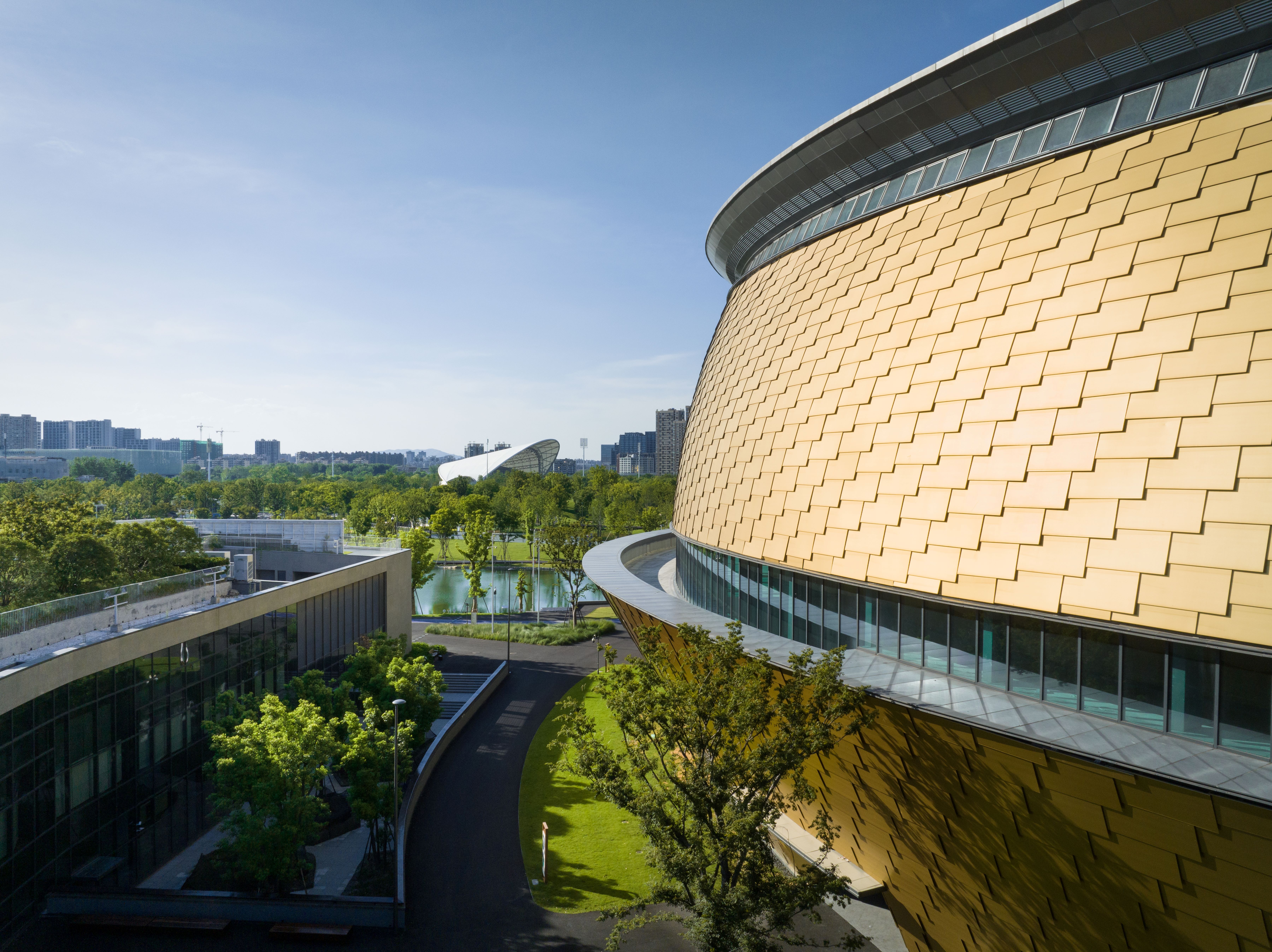 Asian Games 2022 Hybrid Stadium by Archi-Tectonics NYC, LLC - Architizer