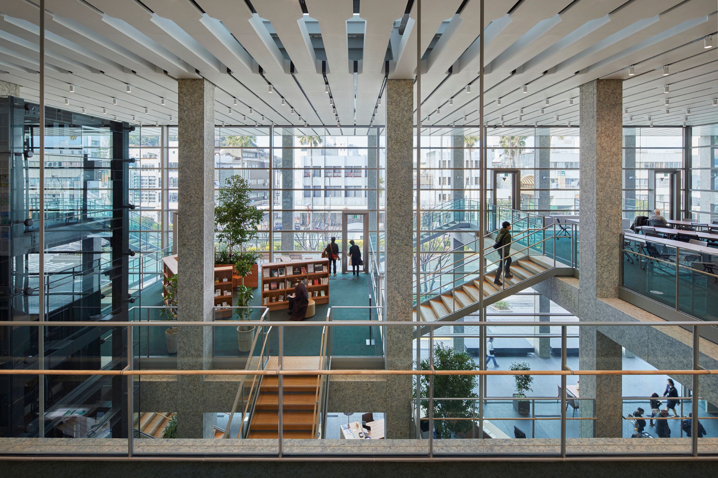 Awa Bank Head Office Sales Department Building by NIKKEN SEKKEI LTD ...