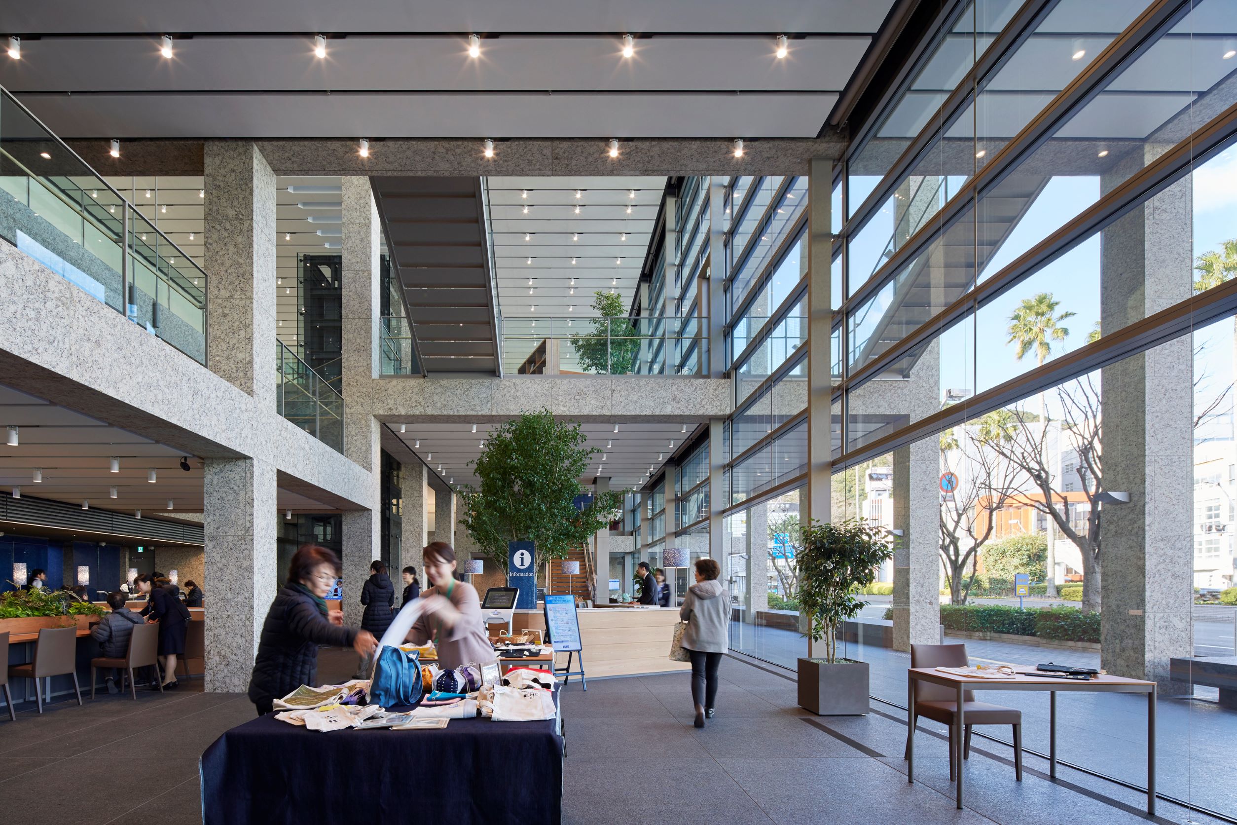 Awa Bank Head Office Sales Department Building by NIKKEN SEKKEI LTD ...