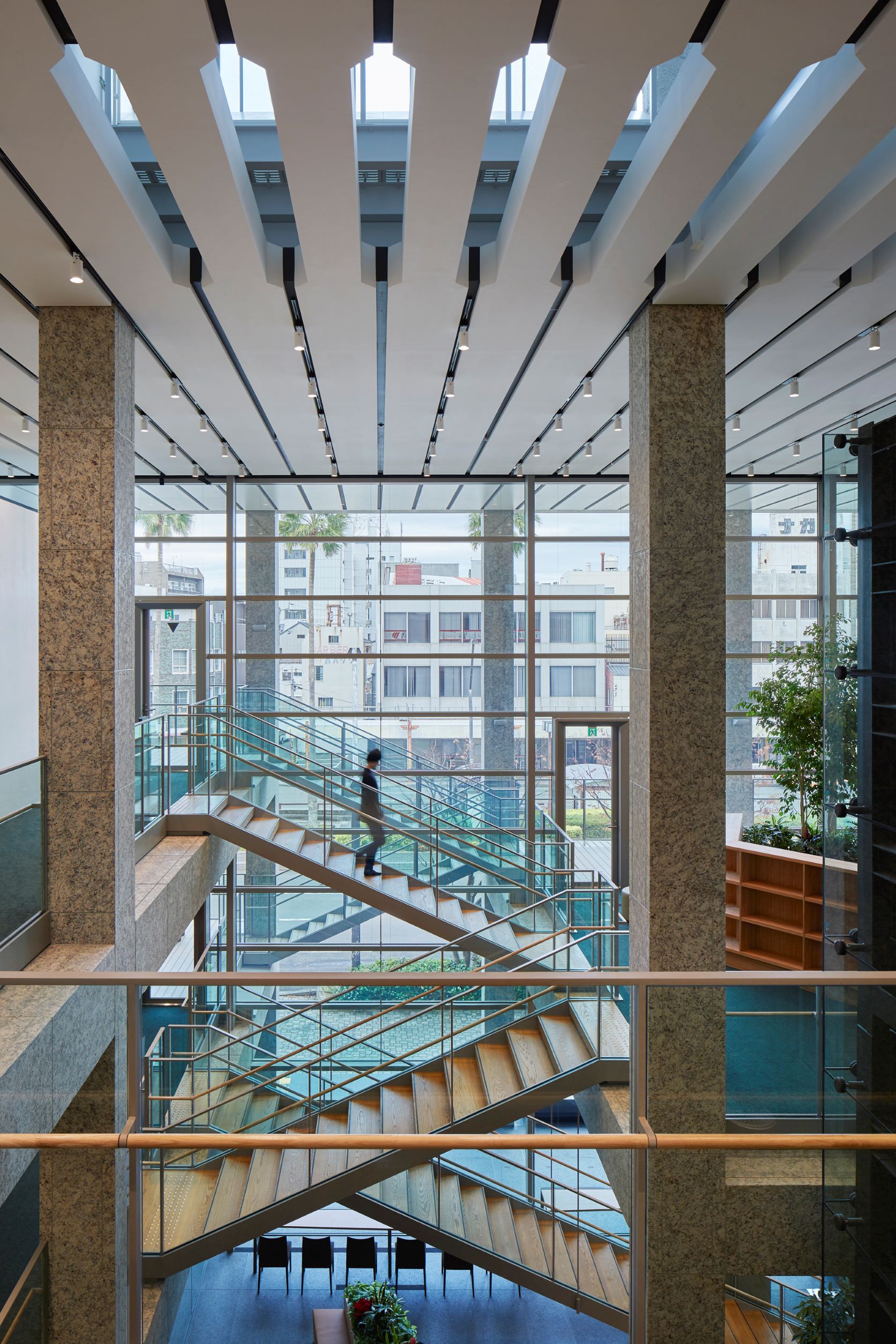 Awa Bank Head Office Sales Department Building by NIKKEN SEKKEI LTD ...