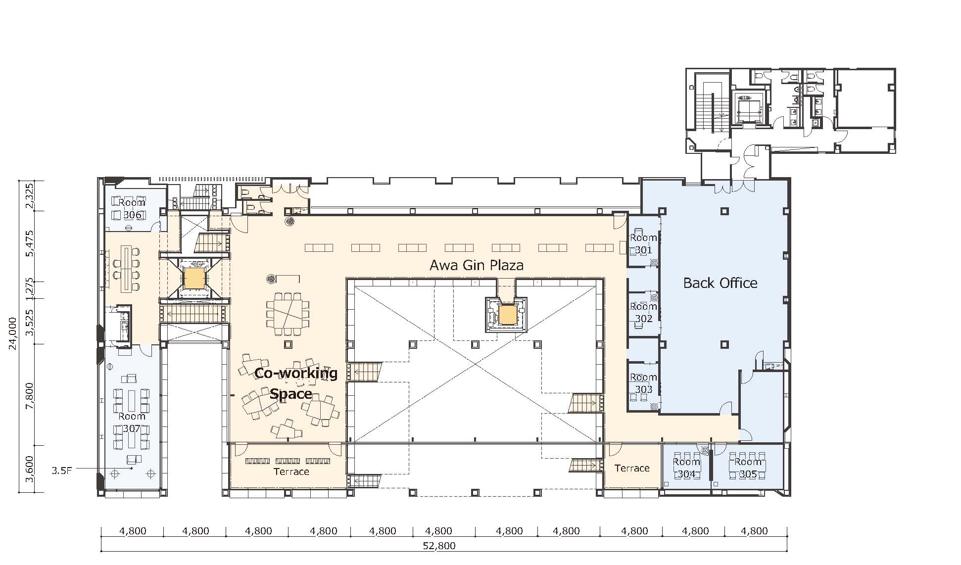 Awa Bank Head Office Sales Department Building by NIKKEN SEKKEI LTD ...
