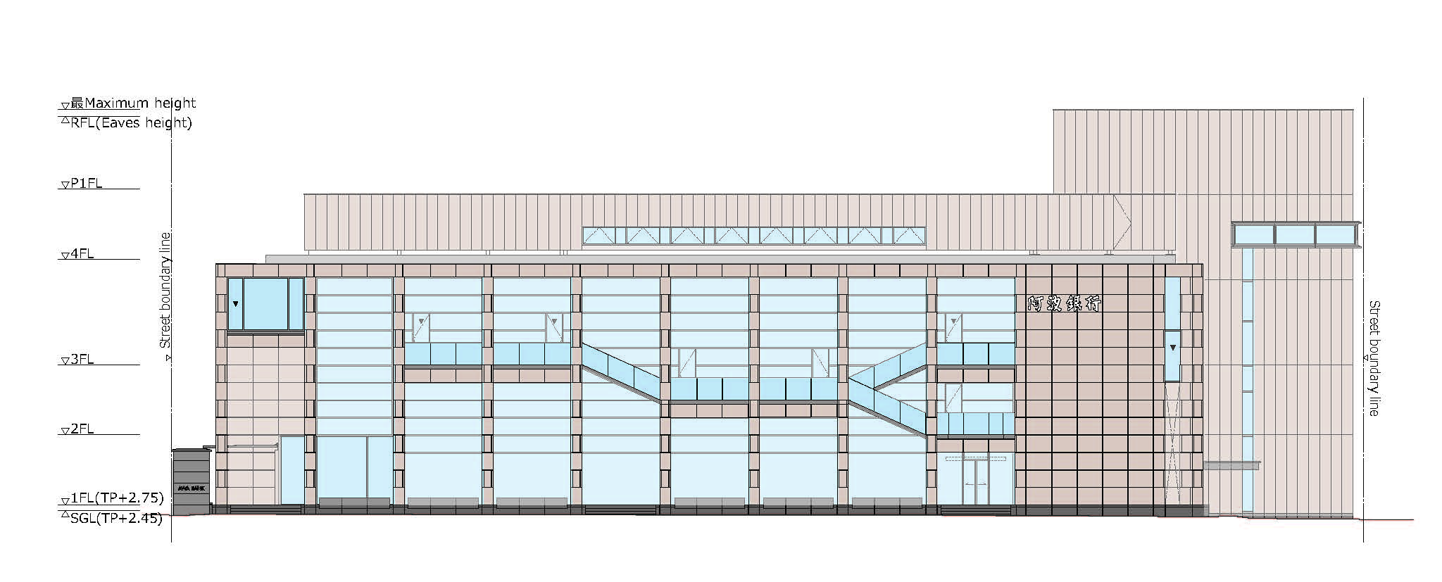 Awa Bank Head Office Sales Department Building by NIKKEN SEKKEI LTD ...