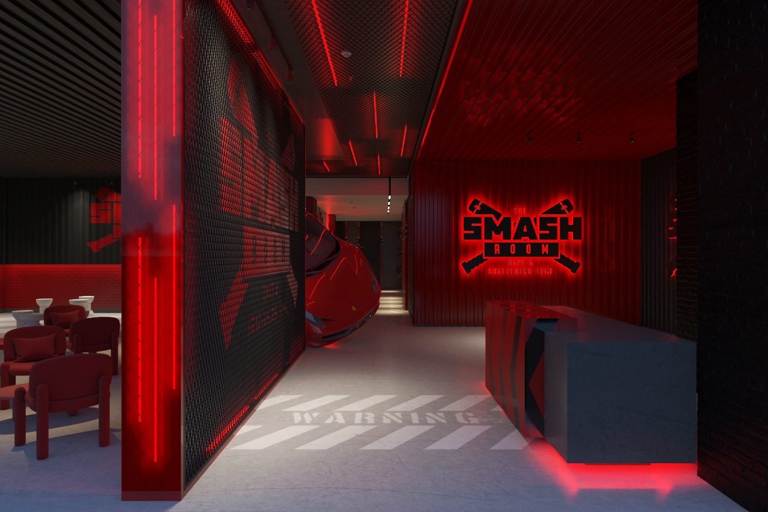 The Smash Room - Abu Dhabi UAE by I + W design studio - Architizer