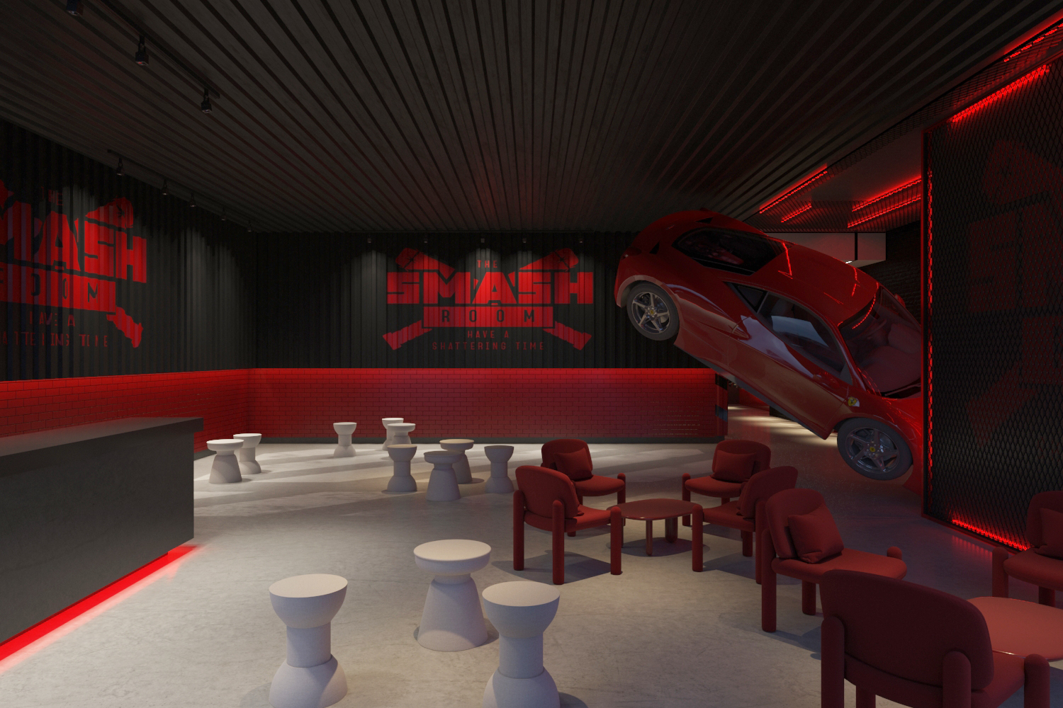 The Smash Room - Abu Dhabi UAE by I + W design studio - Architizer
