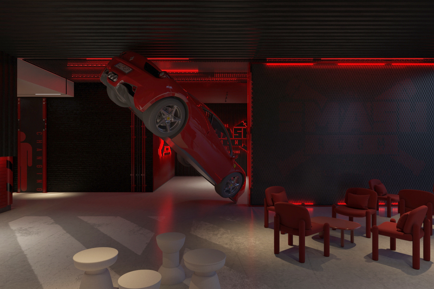 The Smash Room - Abu Dhabi UAE by I + W design studio - Architizer