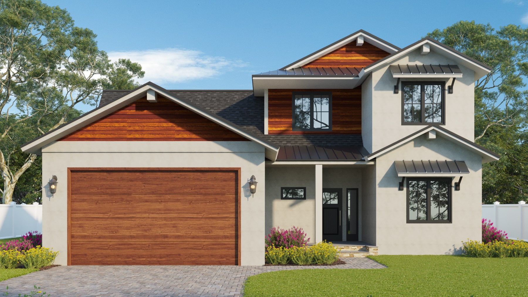 3D Exterior Design of House by The 2D3D Floor Plan Company - Architizer