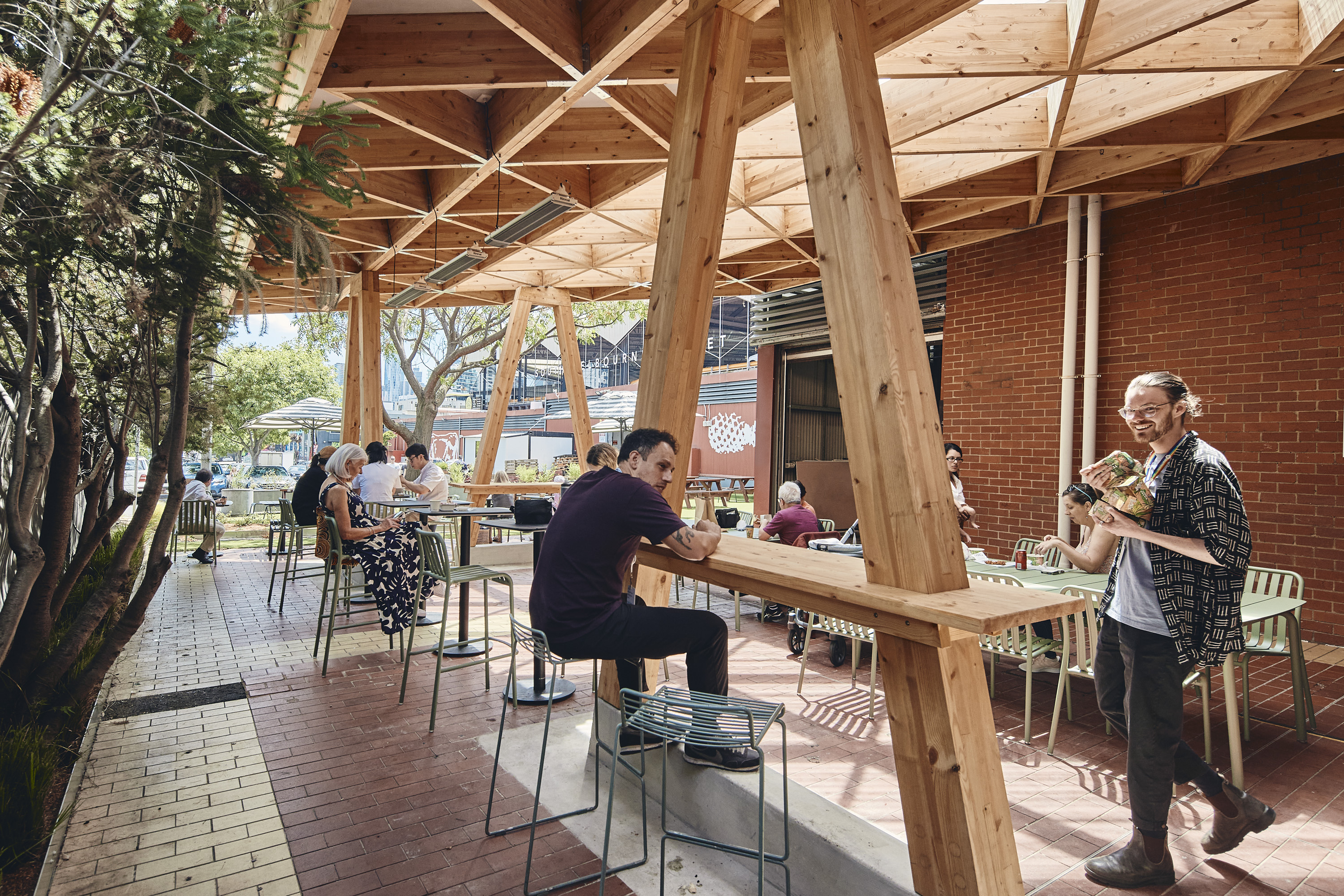 South Melbourne Market External Food Hall by Bourke and Bouteloup ...