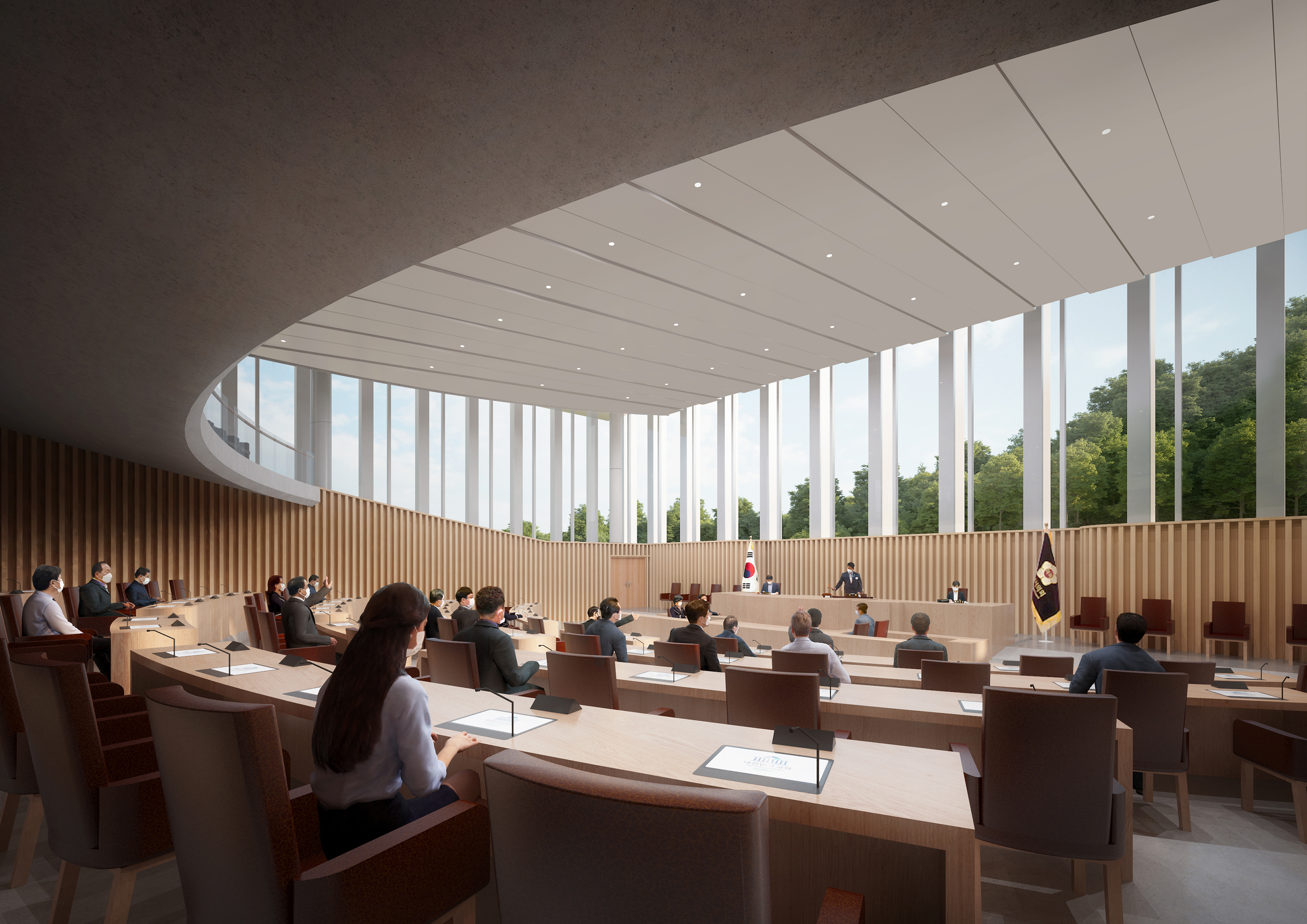 Chungcheongbuk-do Provincial Council & 2nd Office Building by HAEAHN ...